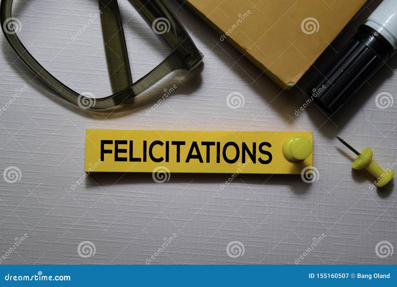 Felicitations Text on Sticky Notes Isolated on Office Desk Stock Image ... Felicitations Text on Sticky Notes Isolated on Office Desk Stock Image ...