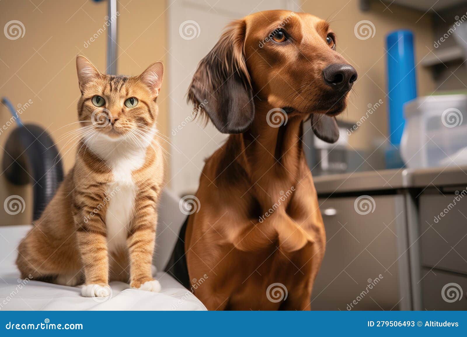Feline and Canine Scientists Working Together on Collaborative Project ...