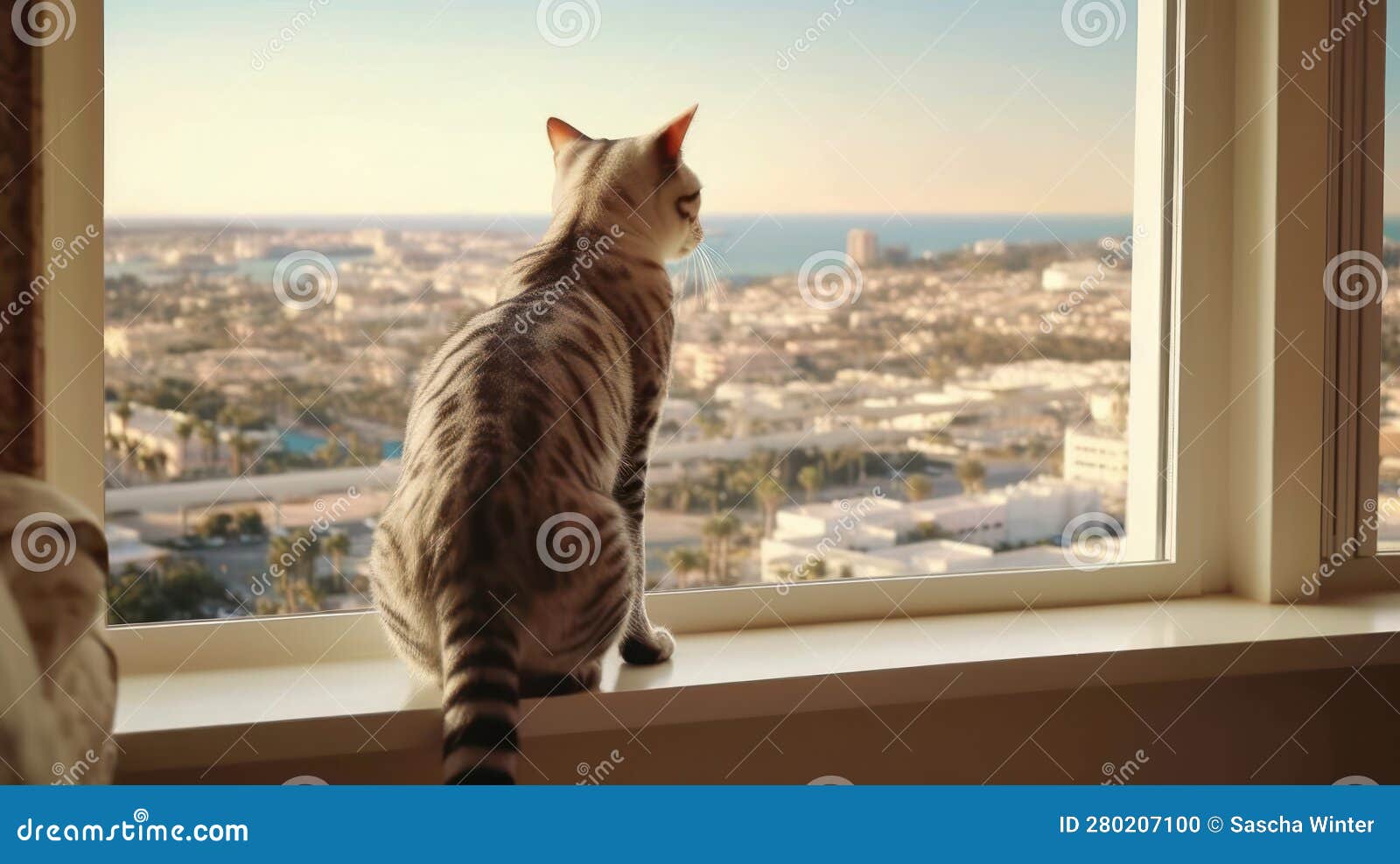Through Feline Eyes: a Captivating Perspective Stock Illustration ...