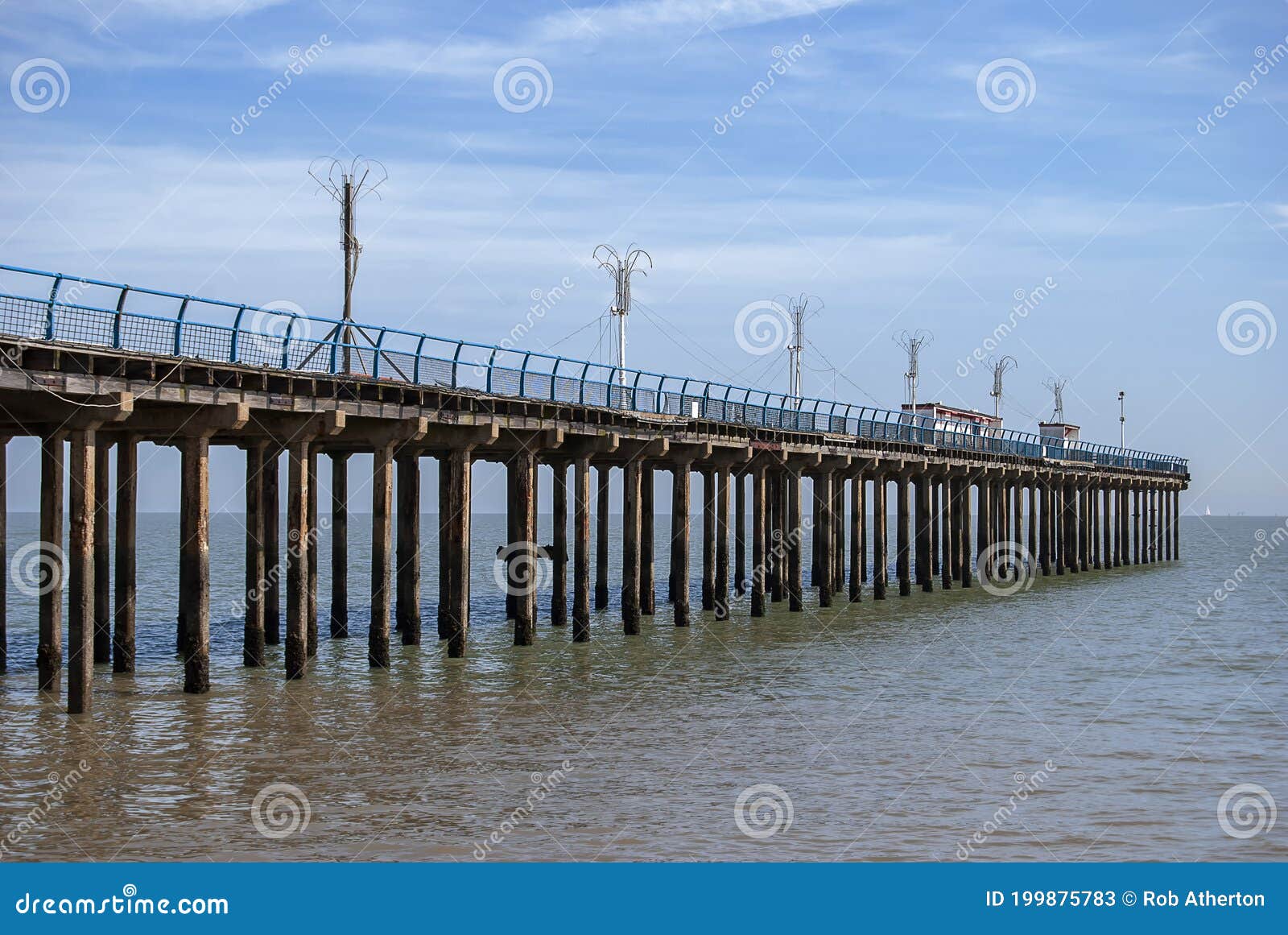 Felixstowe Pier on the Suffolk Coast Stock Image - Image of landscape ...
