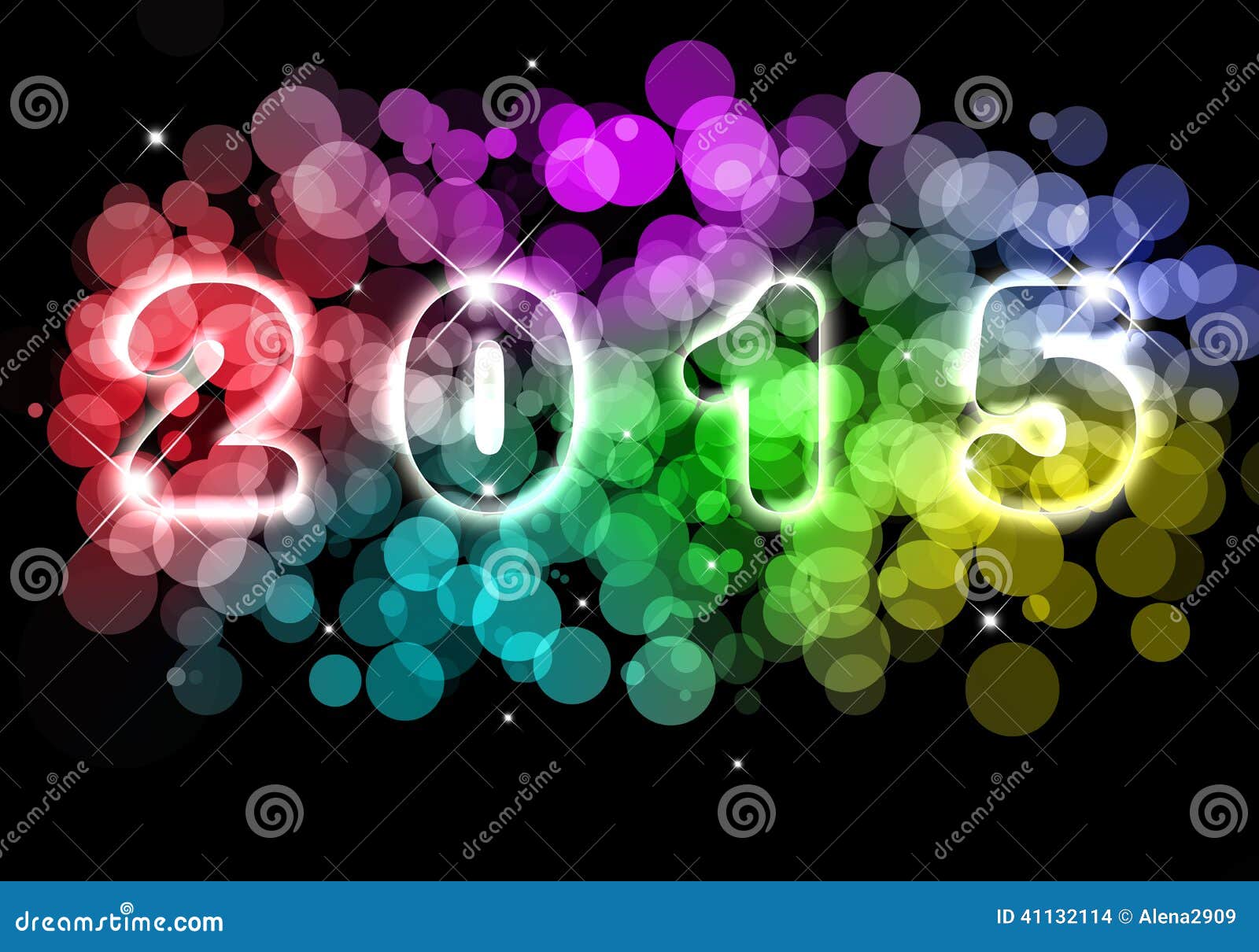 Feliz Año Nuevo 2015 stock de ilustración. Ilustración de imagen - 41132114