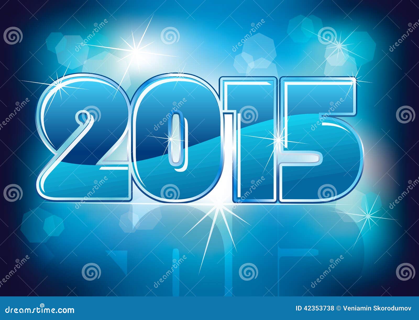 Feliz Año Nuevo 2015 ilustración del vector. Ilustración de ...