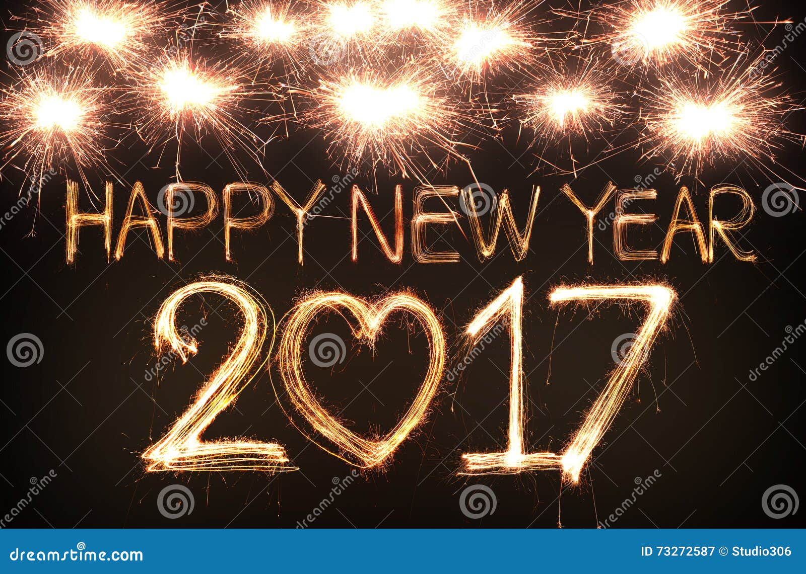 Feliz Año Nuevo 2017 stock de ilustración. Ilustración de fecha - 73272587