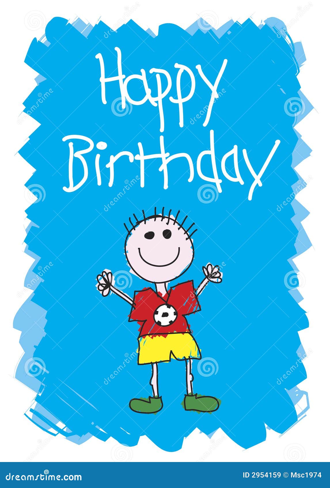 Feliz Cumpleaños - Muchacho Ilustración del Vector - Ilustración de ...