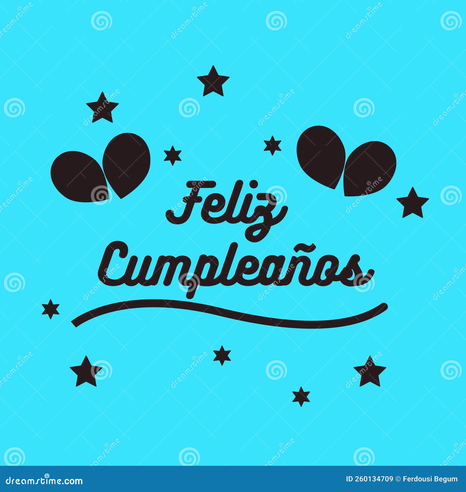 Feliz Cumpleanos Happy Birthday Paper Card With Color Confetti