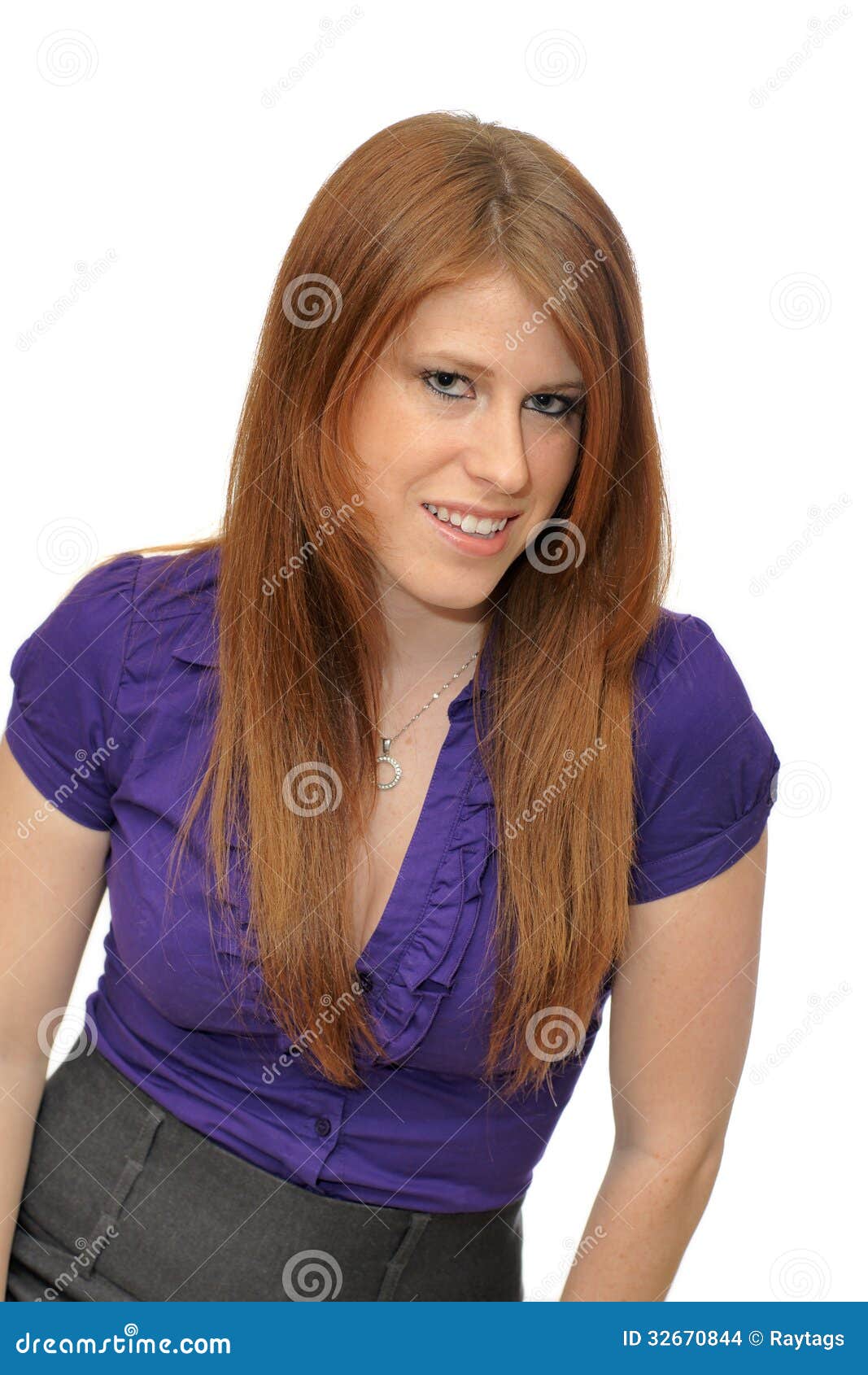 Feliz de verle foto de archivo. Imagen de sonrisa, rojizo - 32670844