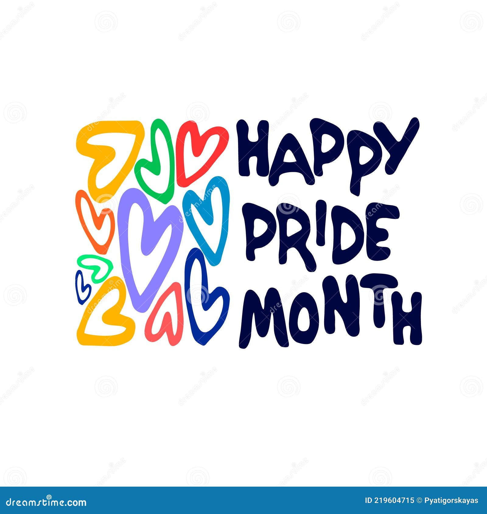 Feliz Mes Del Orgullo Logo Anual De Celebraciones De Diversidad Sexual