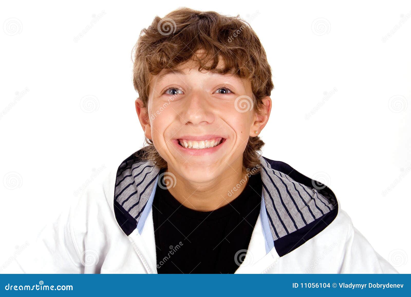 Feliz muchacho foto de archivo. Imagen de positivo, pensativo - 11056104