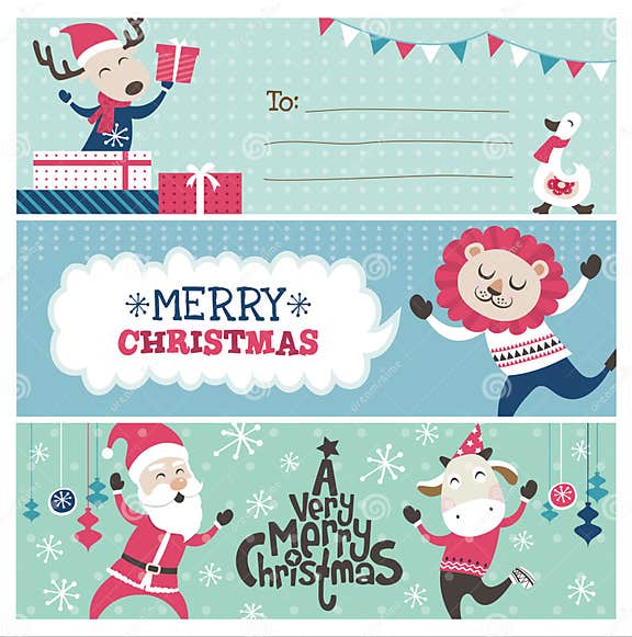 Feliz Natal ilustração do vetor. Ilustração de vaca, rena - 62227313