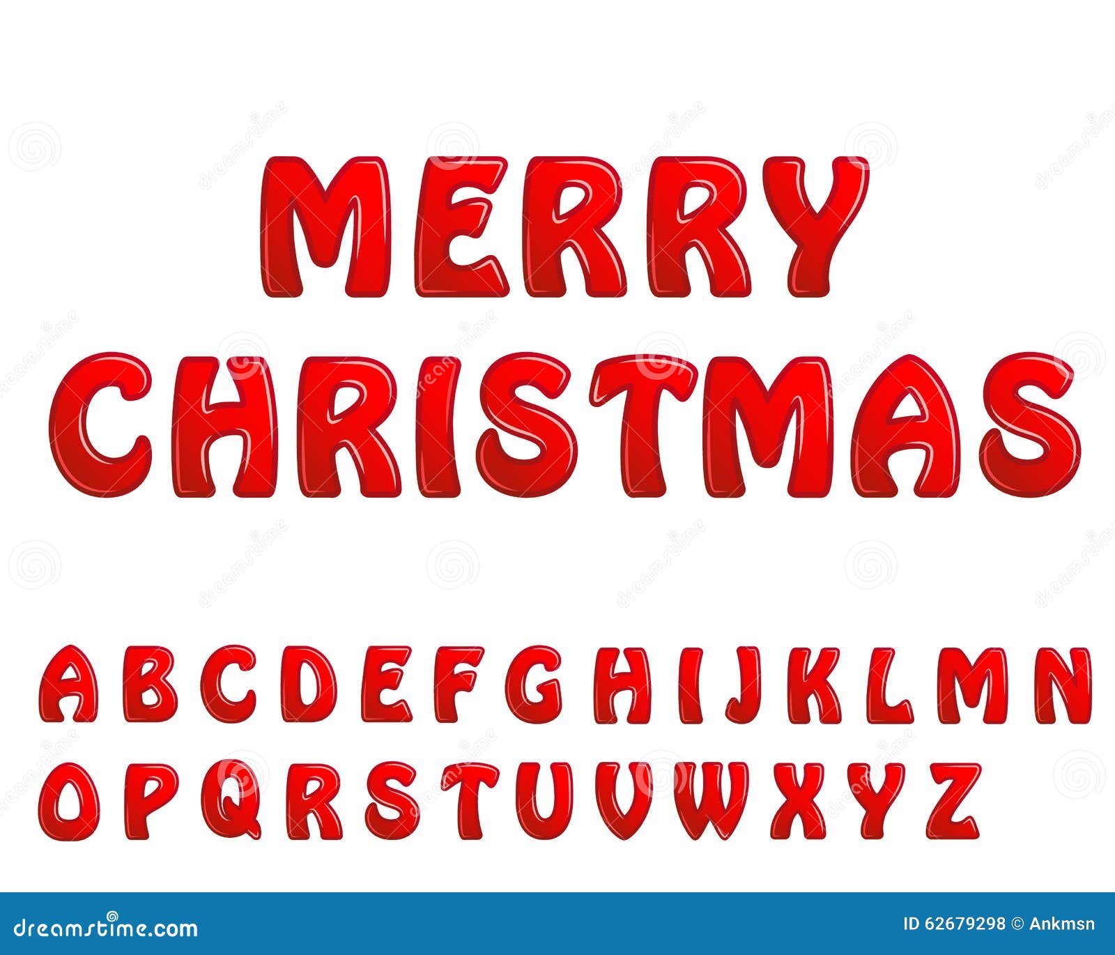 Feliz Navidad De Las Letras De Las Fuentes Brillantes Rojas Del Día De