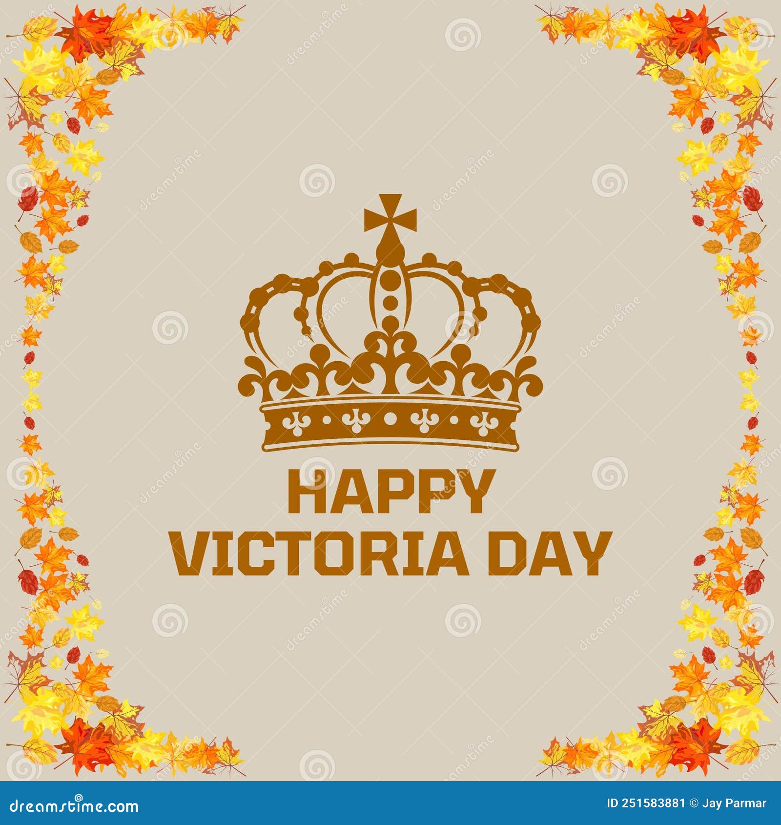 Feliz Victoria Day Instagram Post Stock de ilustración - Ilustración de ...