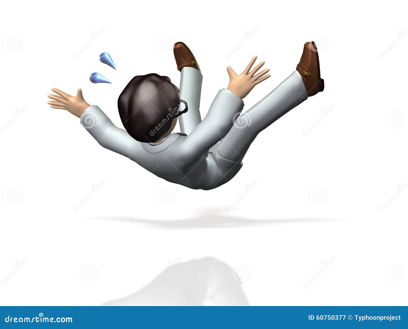 He fell behind. stock illustration. Illustration of characters - 60750377