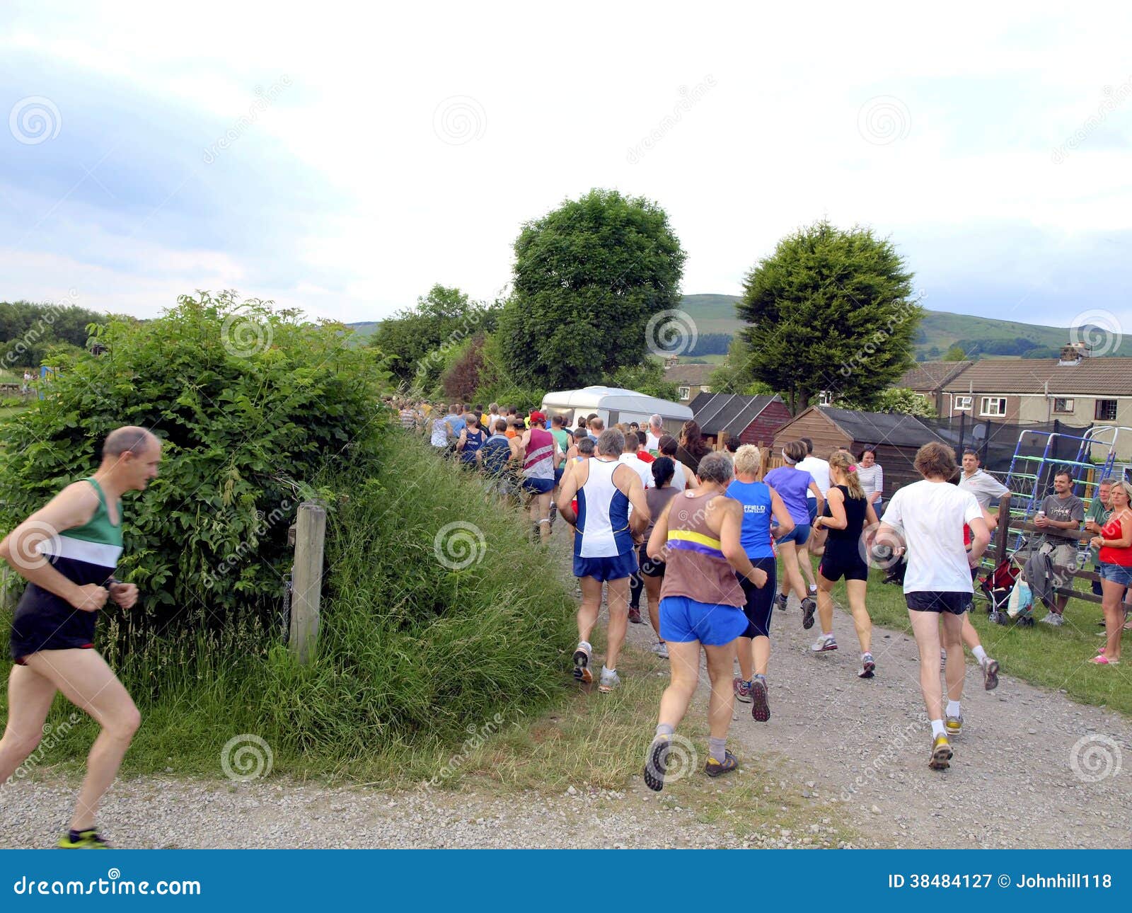 Fell Race, Hope, Derbyshire. Editorial Photography - Image of shorts ...