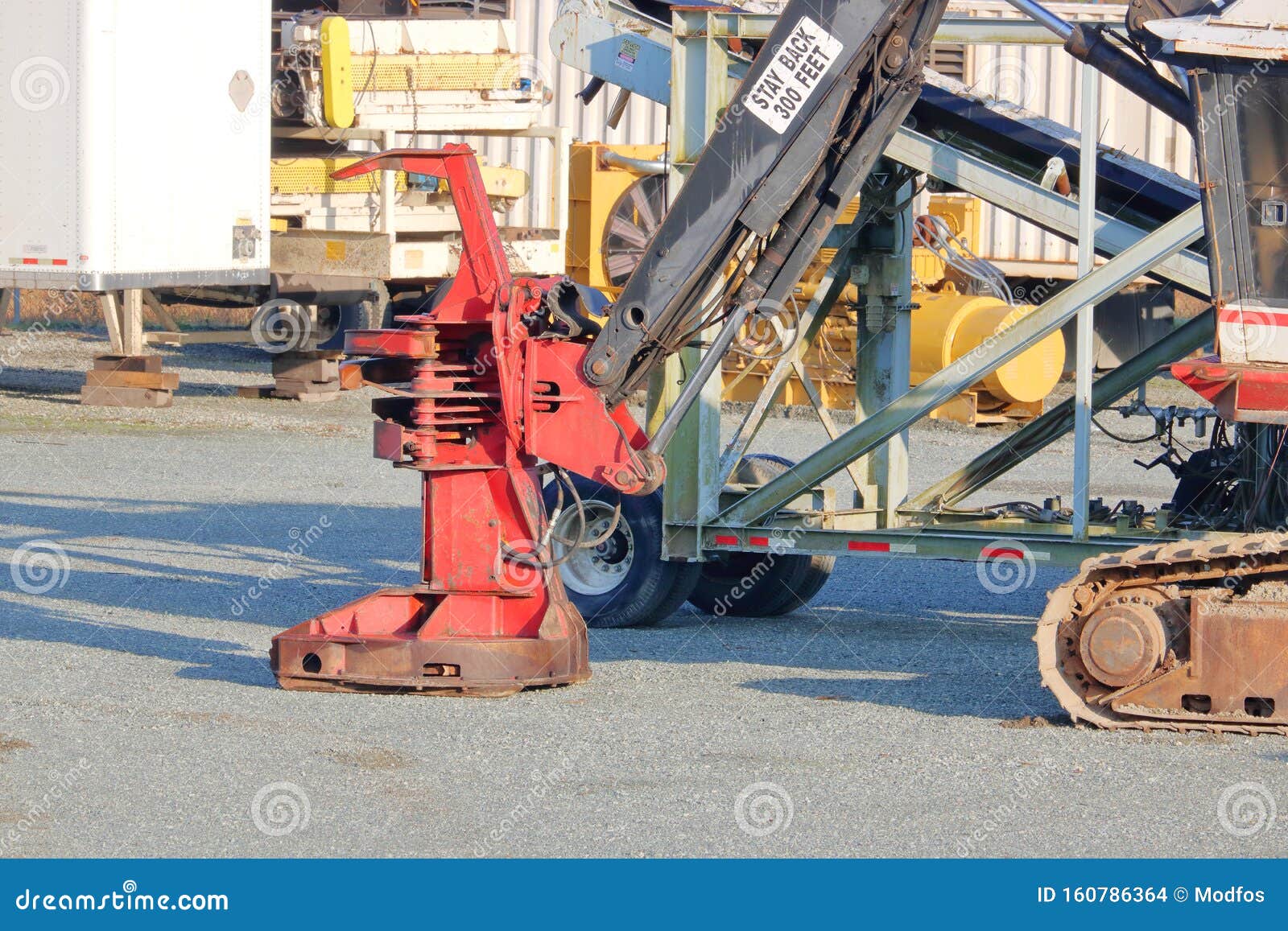 A Feller Buncher Used for Cutting Trees Stock Photo - Image of cutting ...
