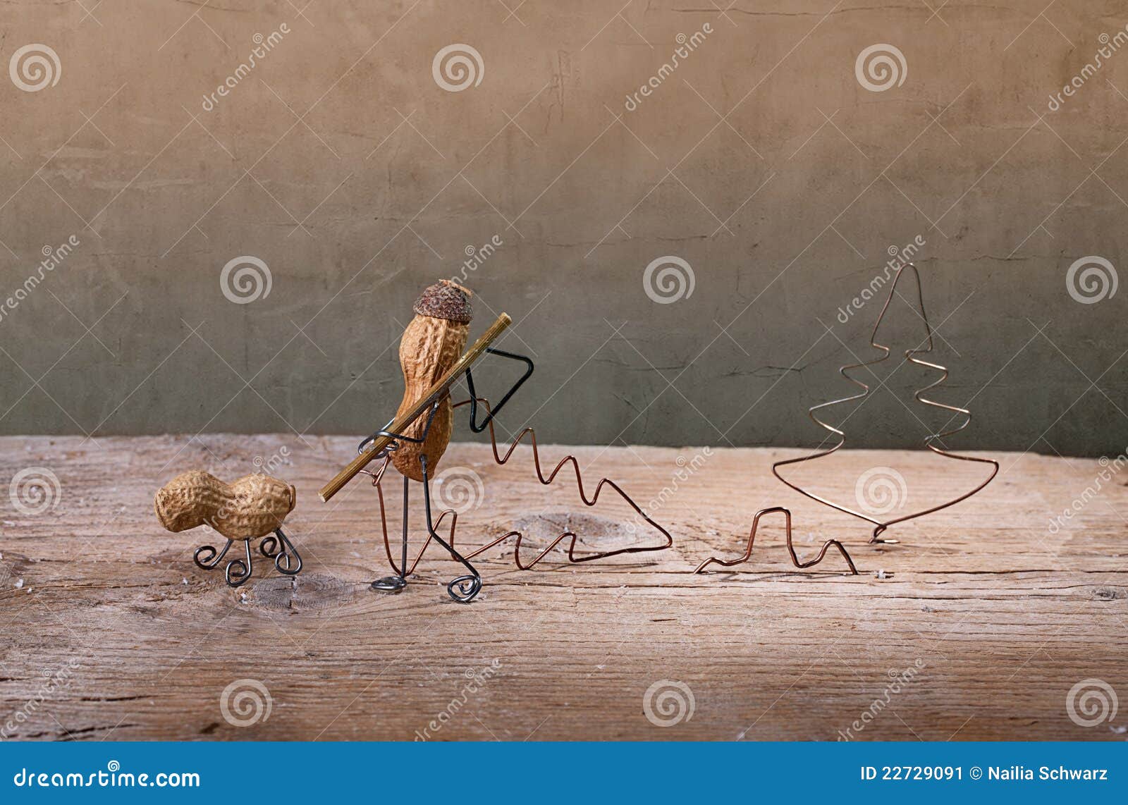 Felling a Christmas Tree stock image. Image of miniature - 22729091