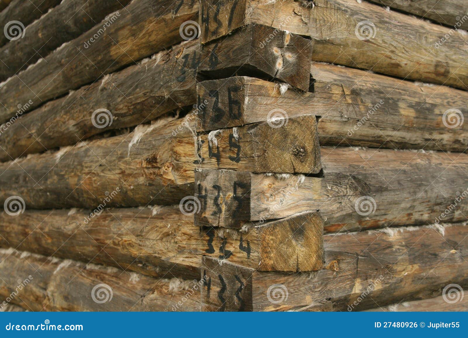 Felling of timber stock photo. Image of pine, fence, blockhouse - 27480926