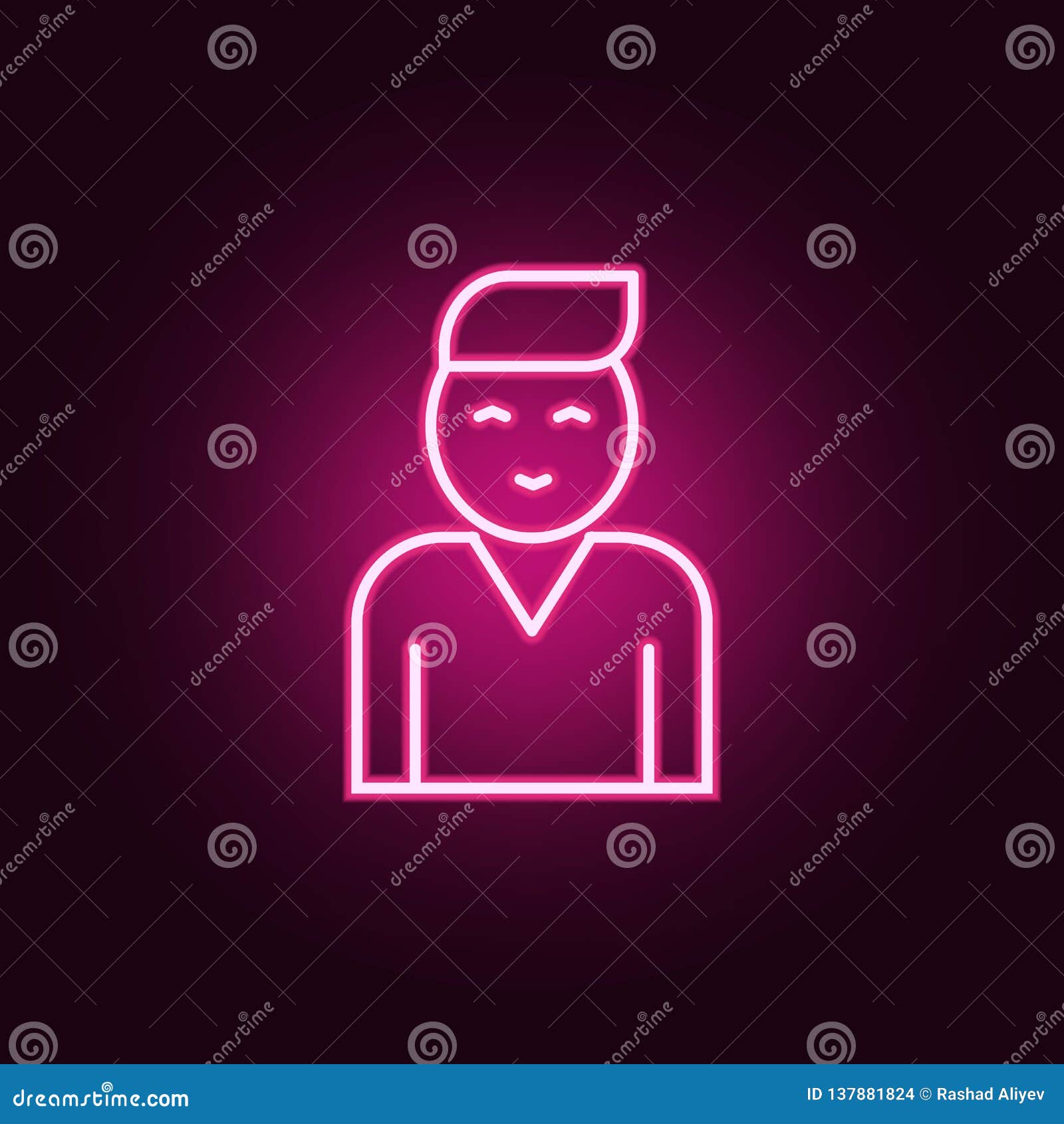 Fellow Employee Icon. Elements of Interview in Neon Style Icons Stock ...