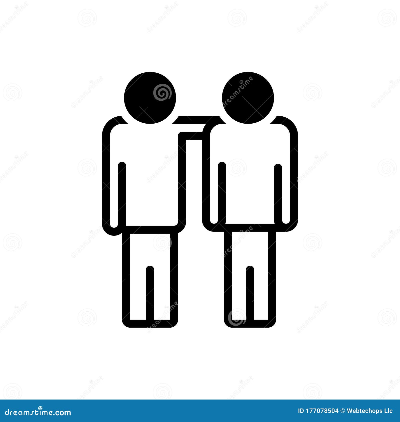 Black Solid Icon for Fellow, Fella and Codger Stock Vector ...