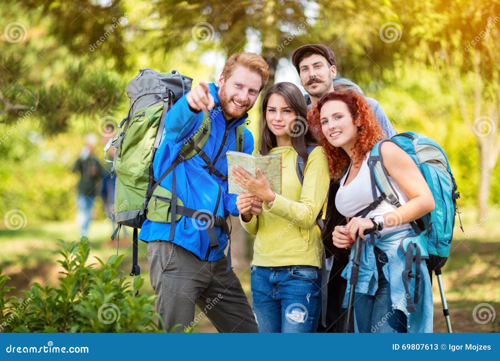 Fellow Pointing Finger Which Path To Go Stock Image - Image of ...