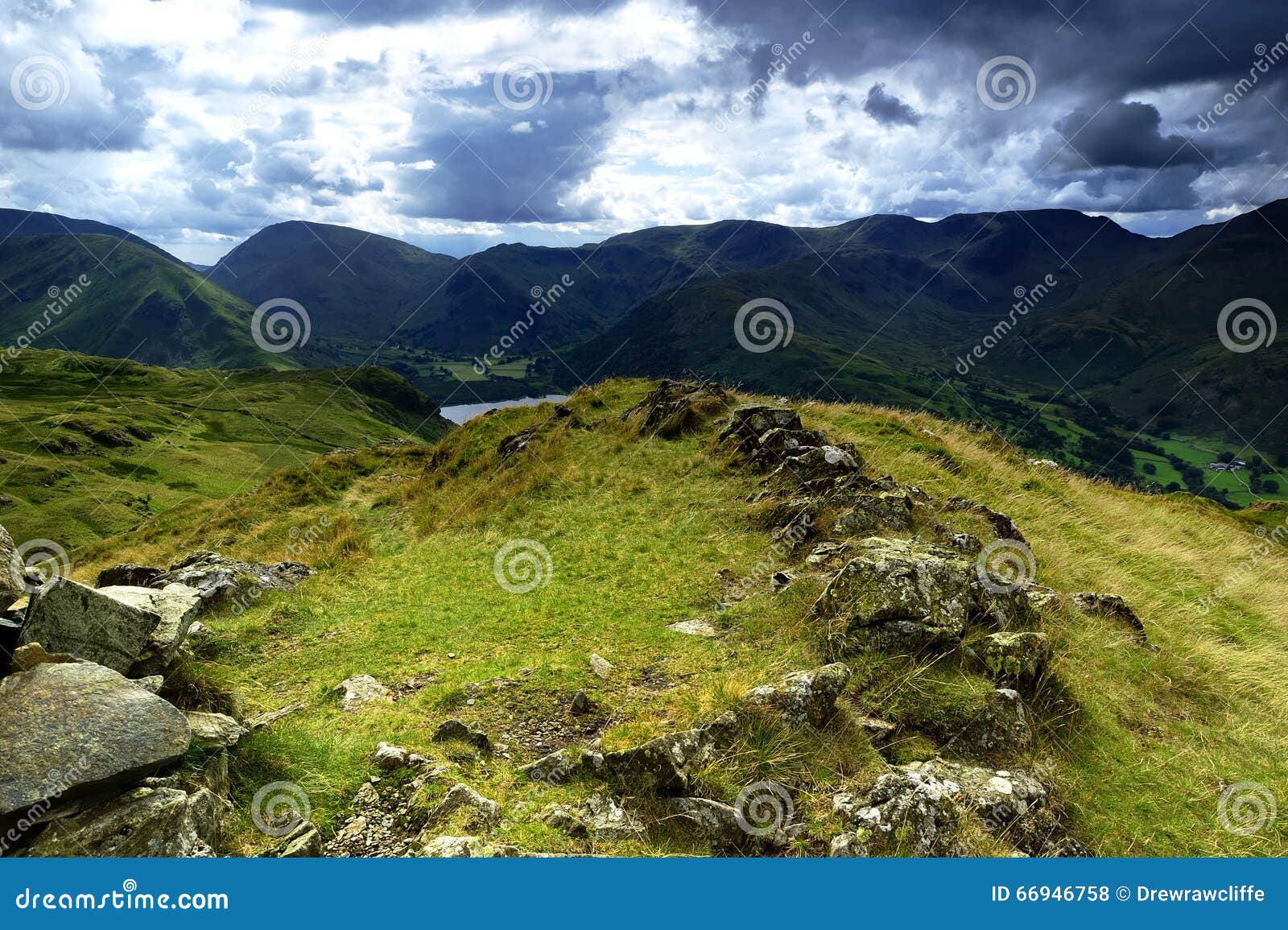 The fells from Place Fell stock photo. Image of countryside - 66946758