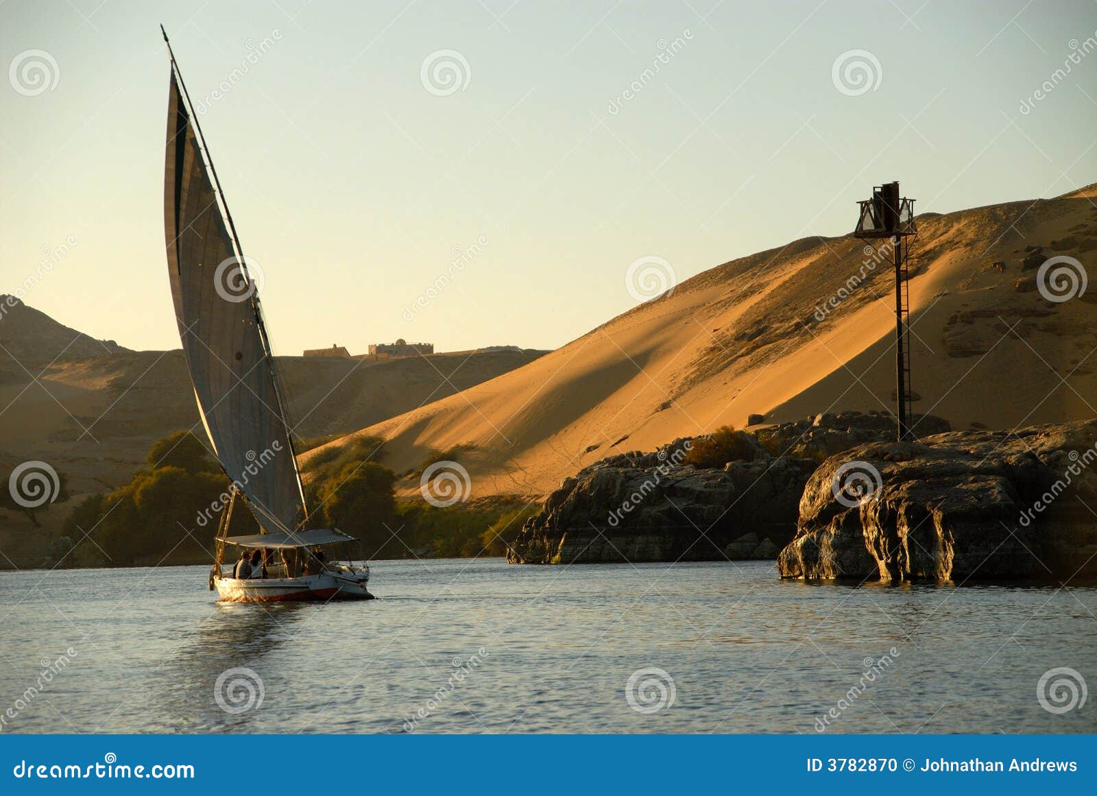 Felluca on the Nile stock photo. Image of boat, sail, sailing - 3782870