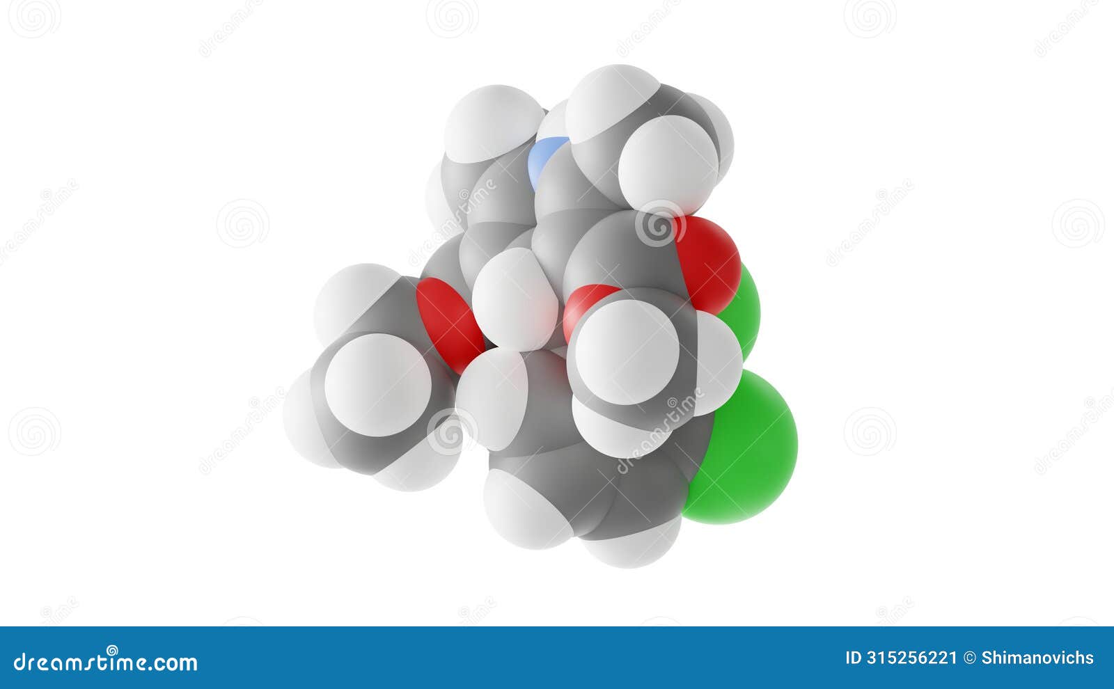 Felodipine Molecule, Molecular Structures, Calcium Channel Blocker, 3d ...