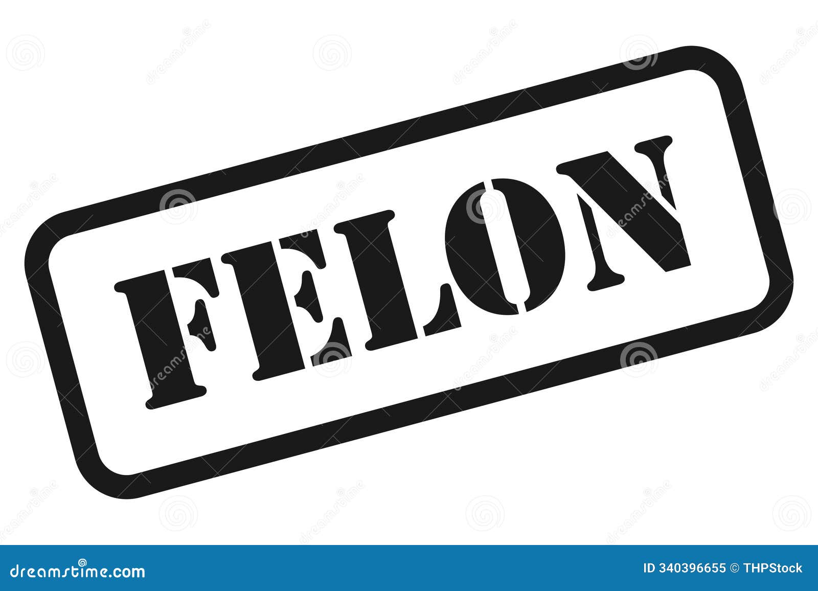 Felon Stamp Vector stock illustration. Illustration of felony - 340396655