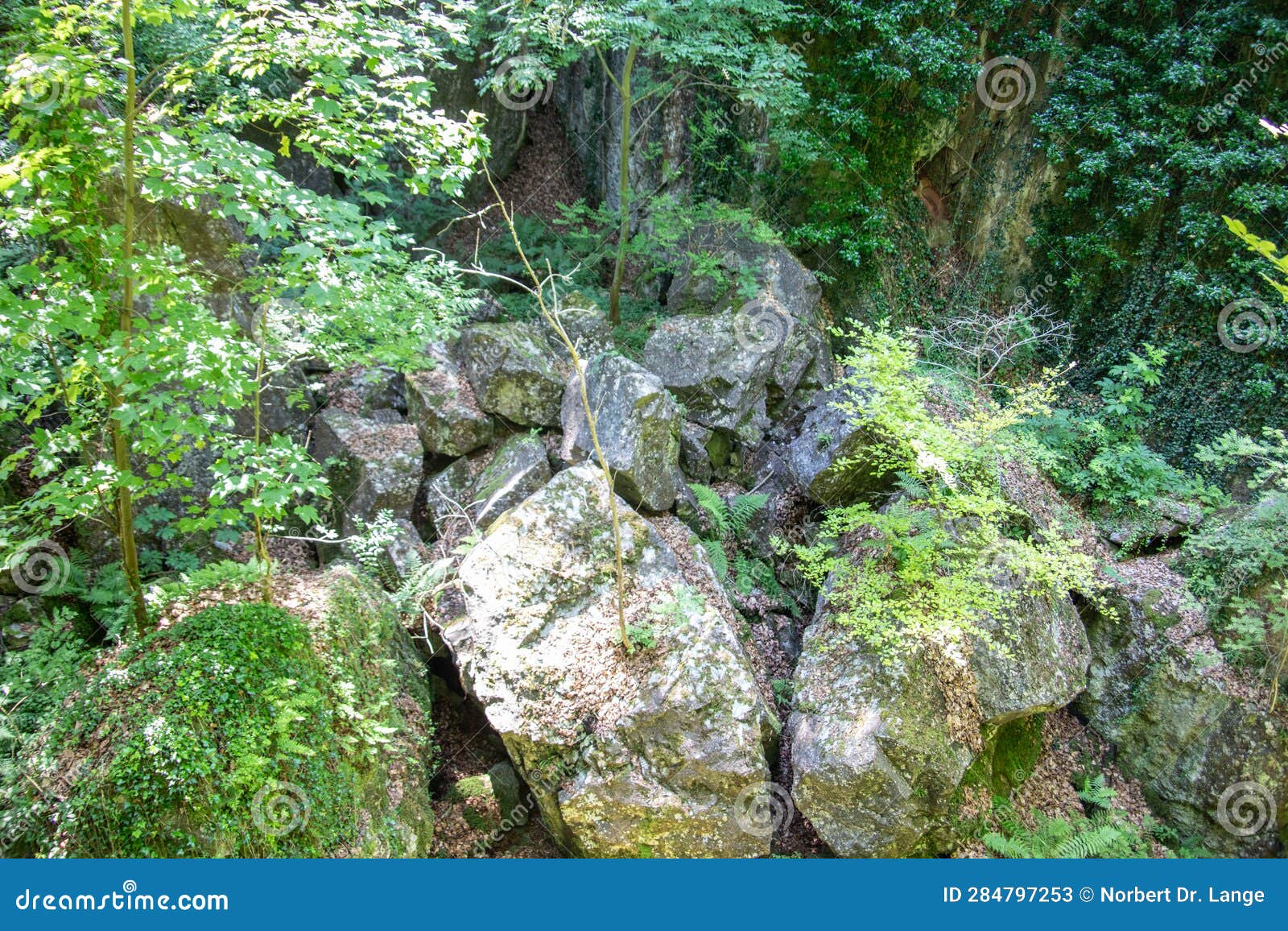 Felsenmeer in Hemer with Huge Rock Stock Image - Image of canyons ...