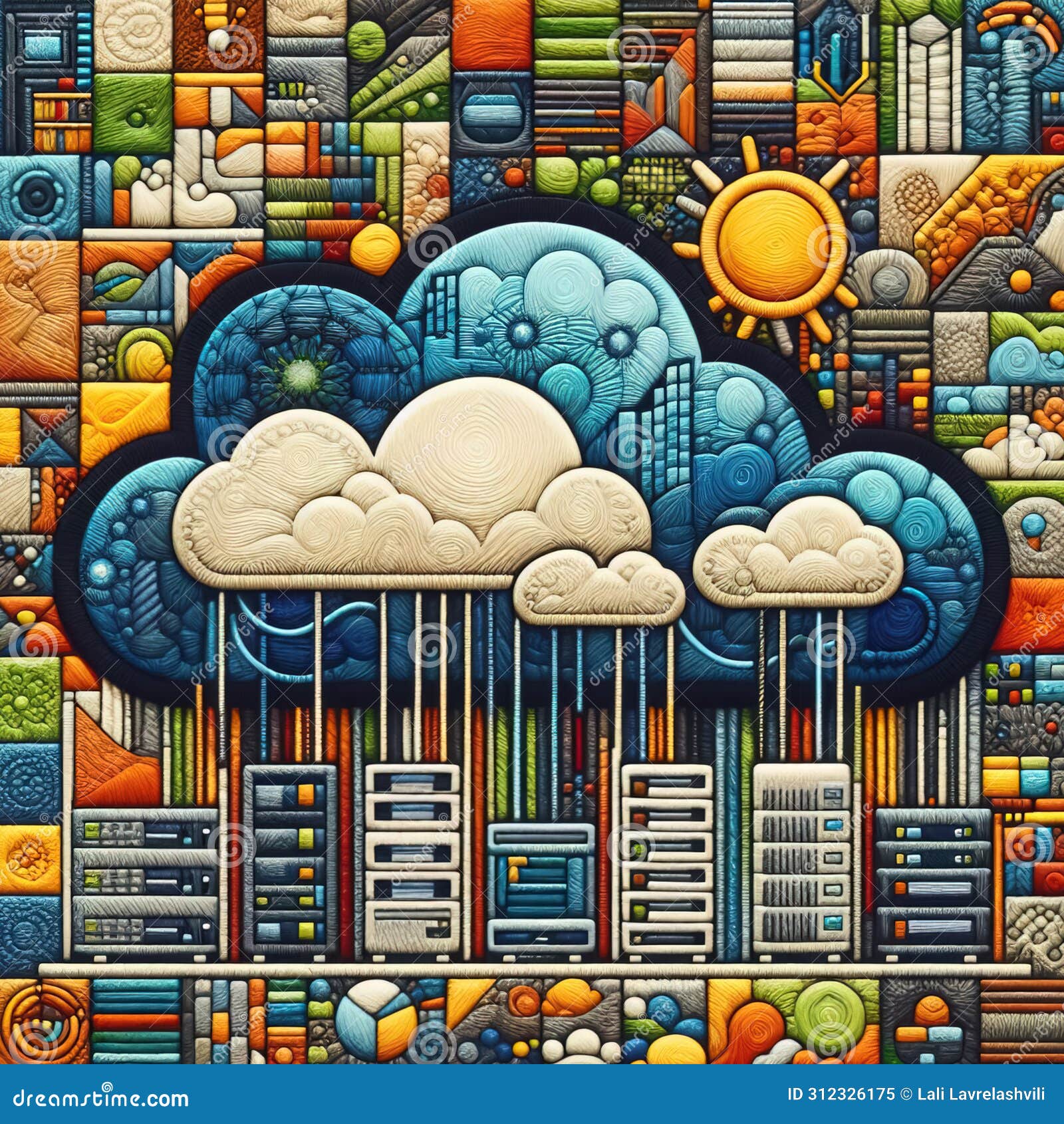 Felt Art Patchwork, Cloud Computing Infrastructure, Data Centers ...