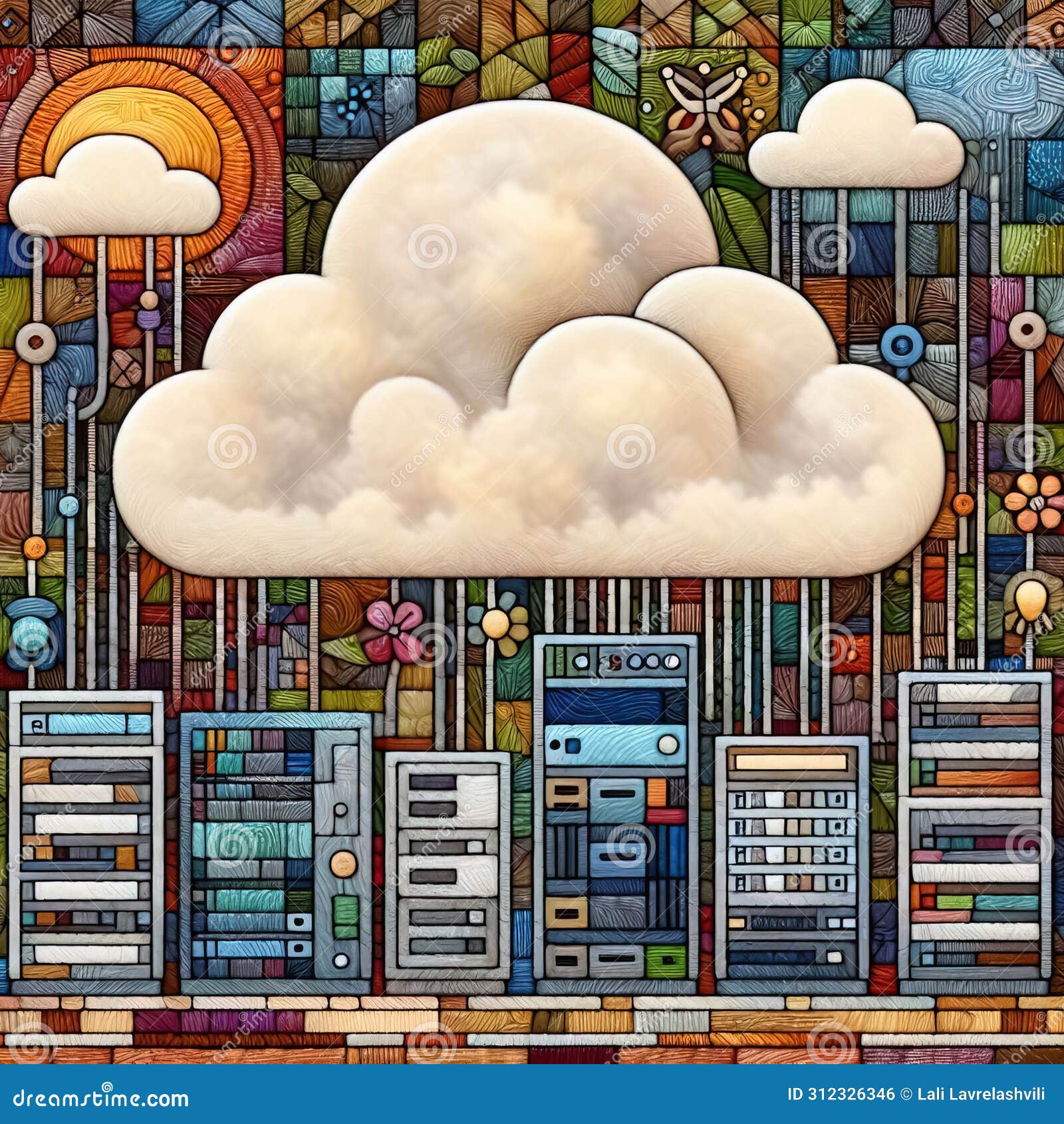 Felt Art Patchwork, Cloud Computing Infrastructure, Data Centers ...