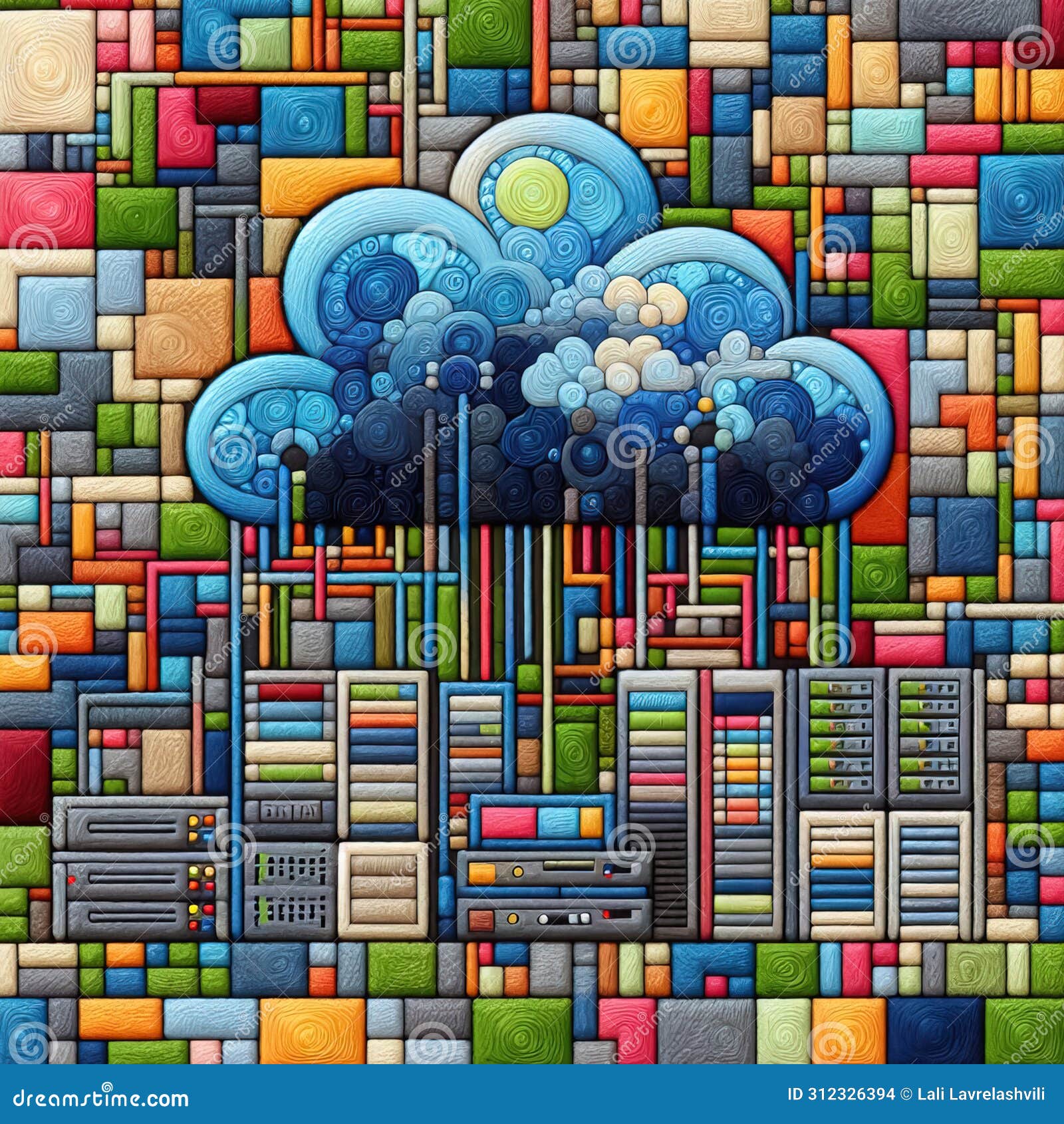 Felt Art Patchwork, Cloud Computing Infrastructure, Data Centers ...