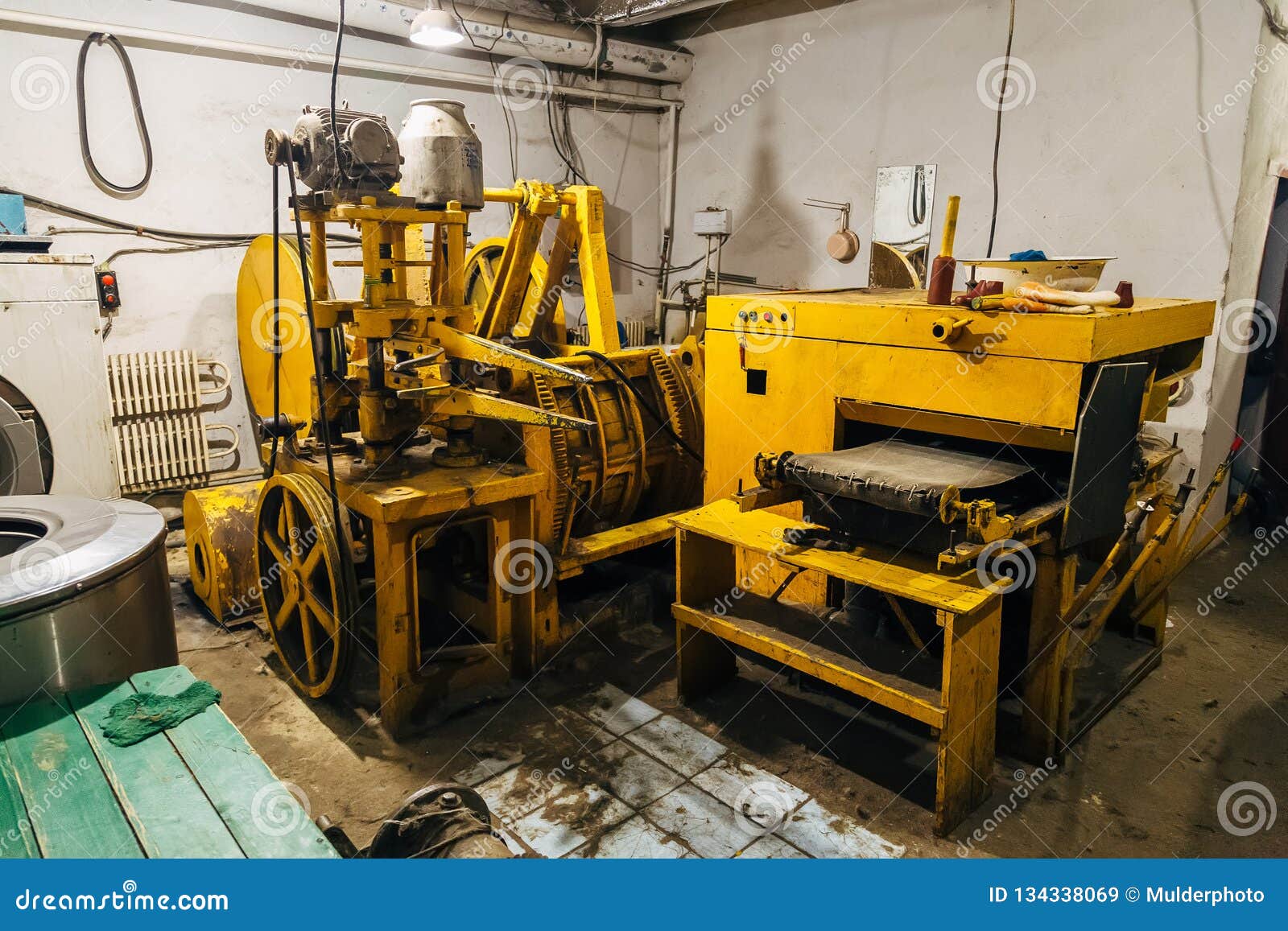 Felt Boot Production Line Machine Tools Stock Image - Image of hardware ...