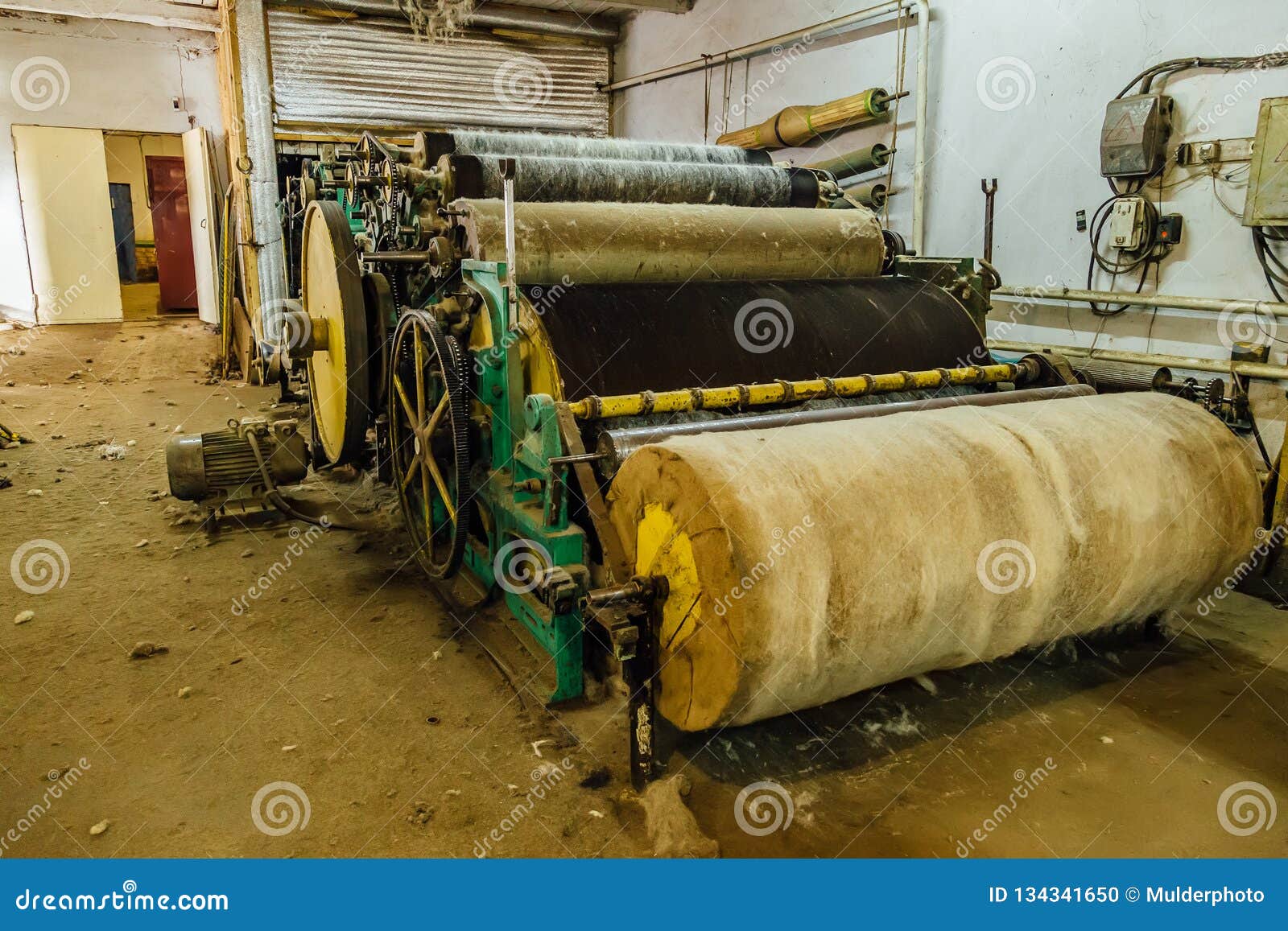 Felt Boot Production Line. Wool Processing Machine Stock Photo - Image ...