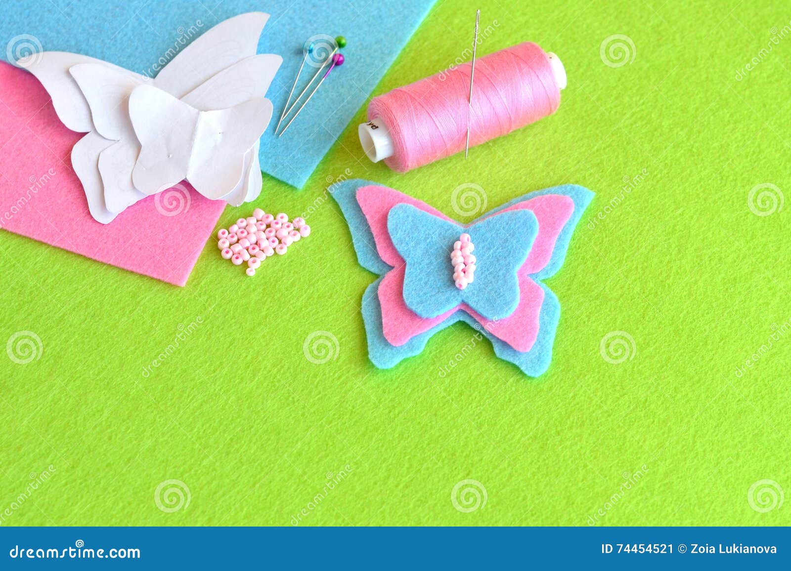 Butterfly Pattern Felt
