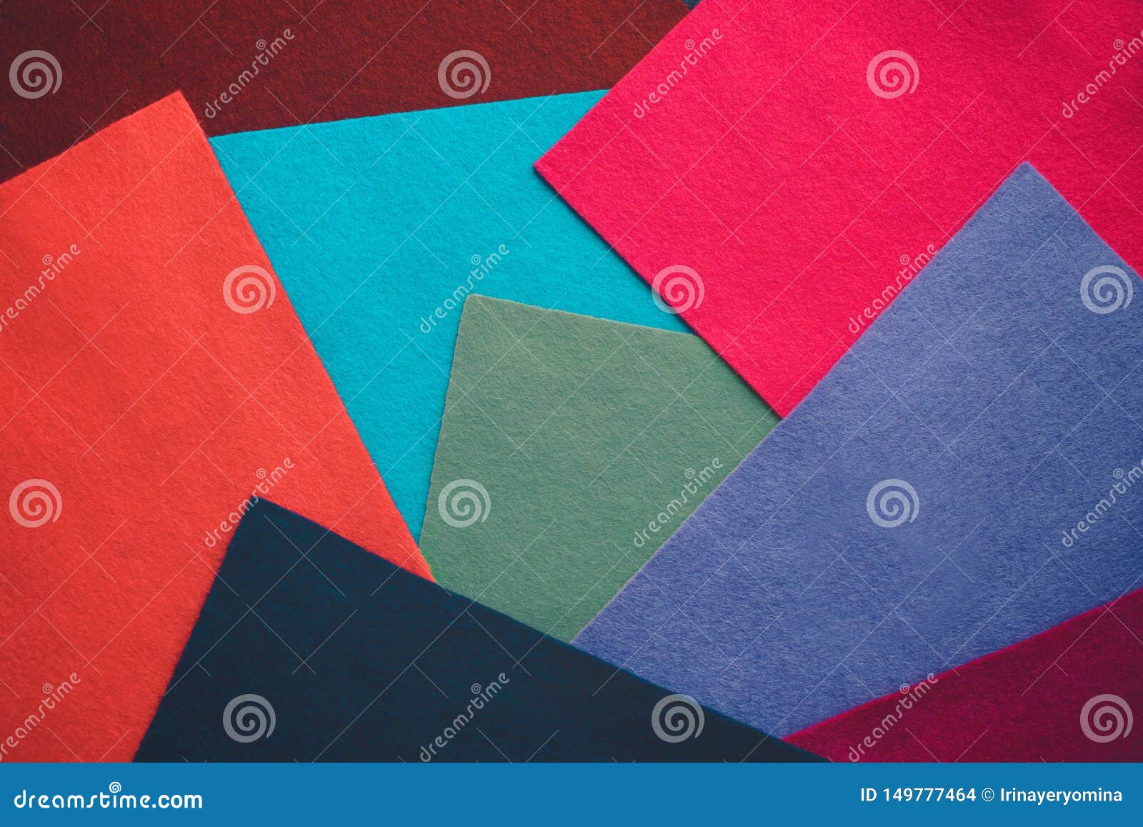 Felt Color Textile. Samples of Soft Felt Flaps in Different Colours ...