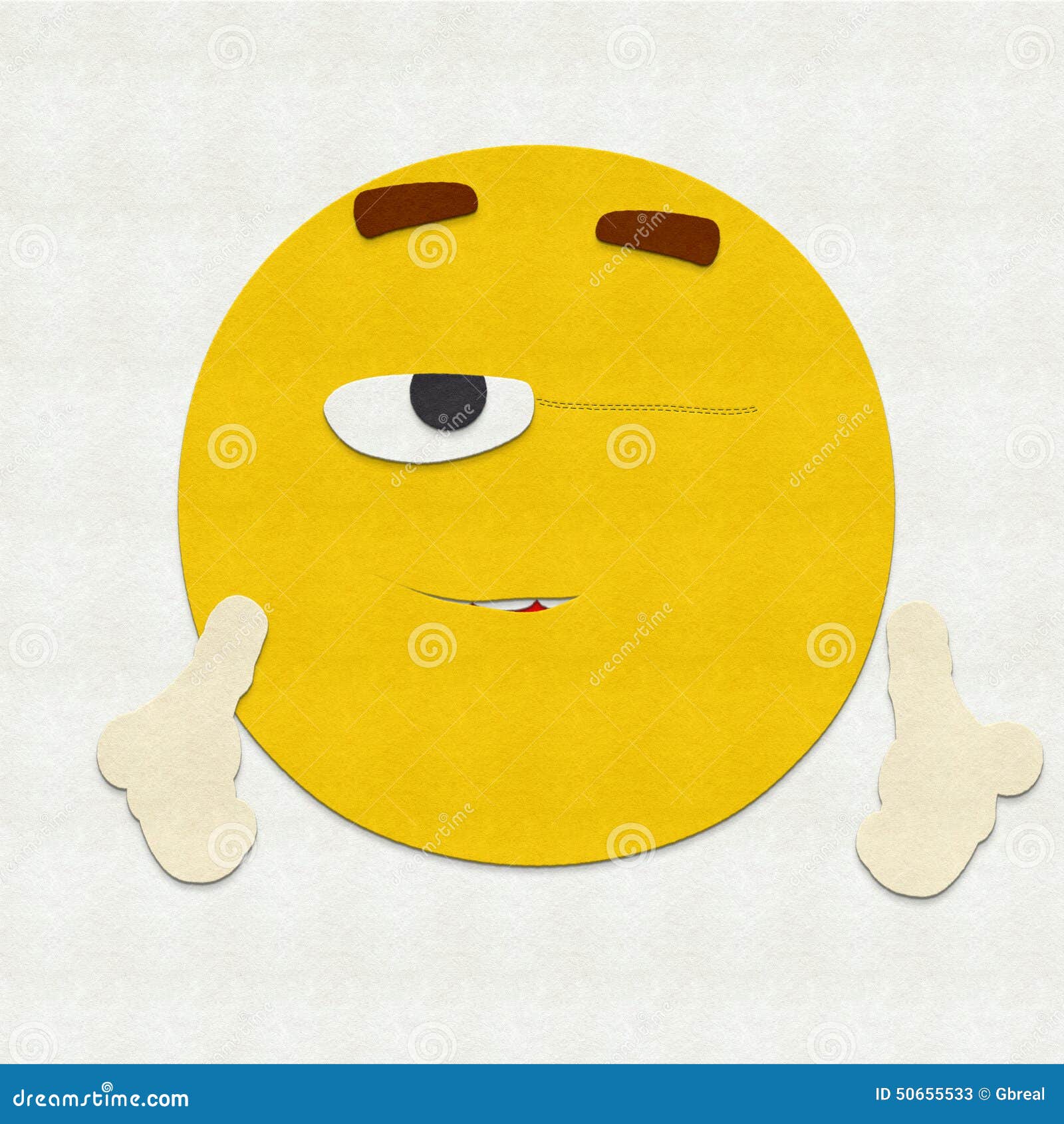 Felt Emoticon Winking stock image. Image of texture, felt - 50655533
