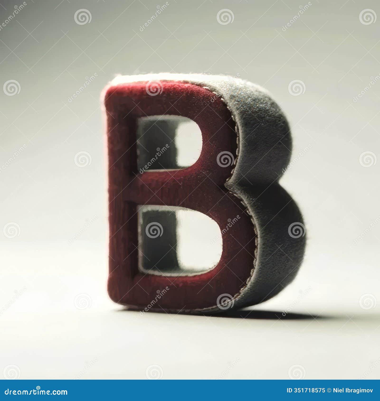 Felt Red Letter B stock image. Image of felt, decor - 351718575