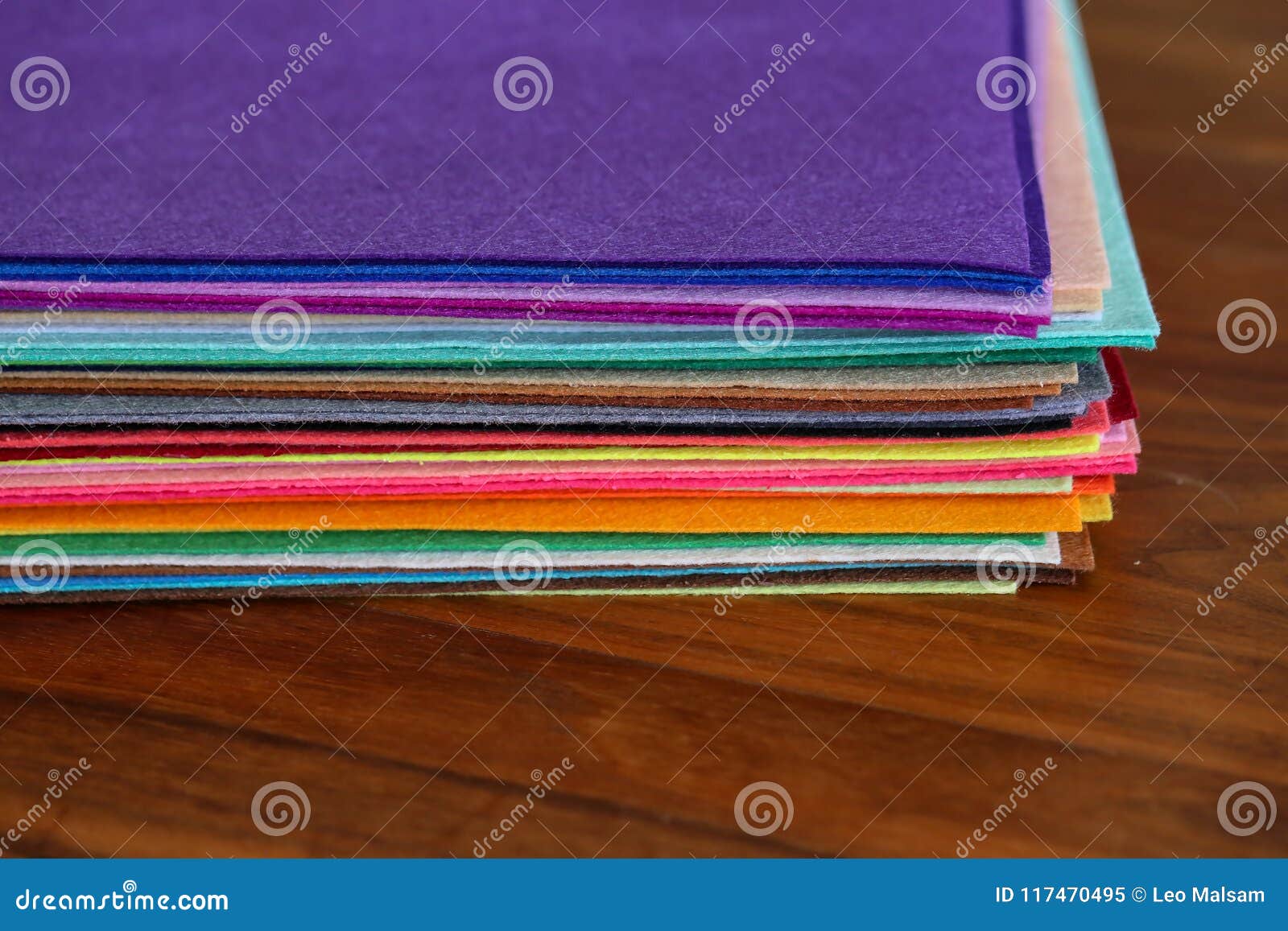 Felt of Sheet of Different Colors Stock Image - Image of fabric, colors ...