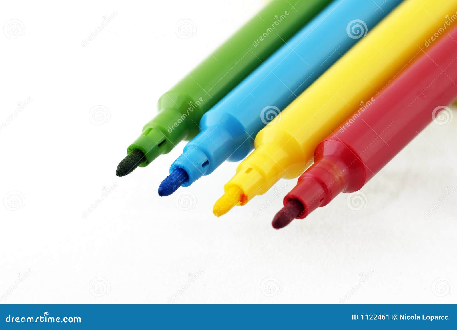 Felt-tip pen stock image. Image of close, pens, blue, stand - 1122461