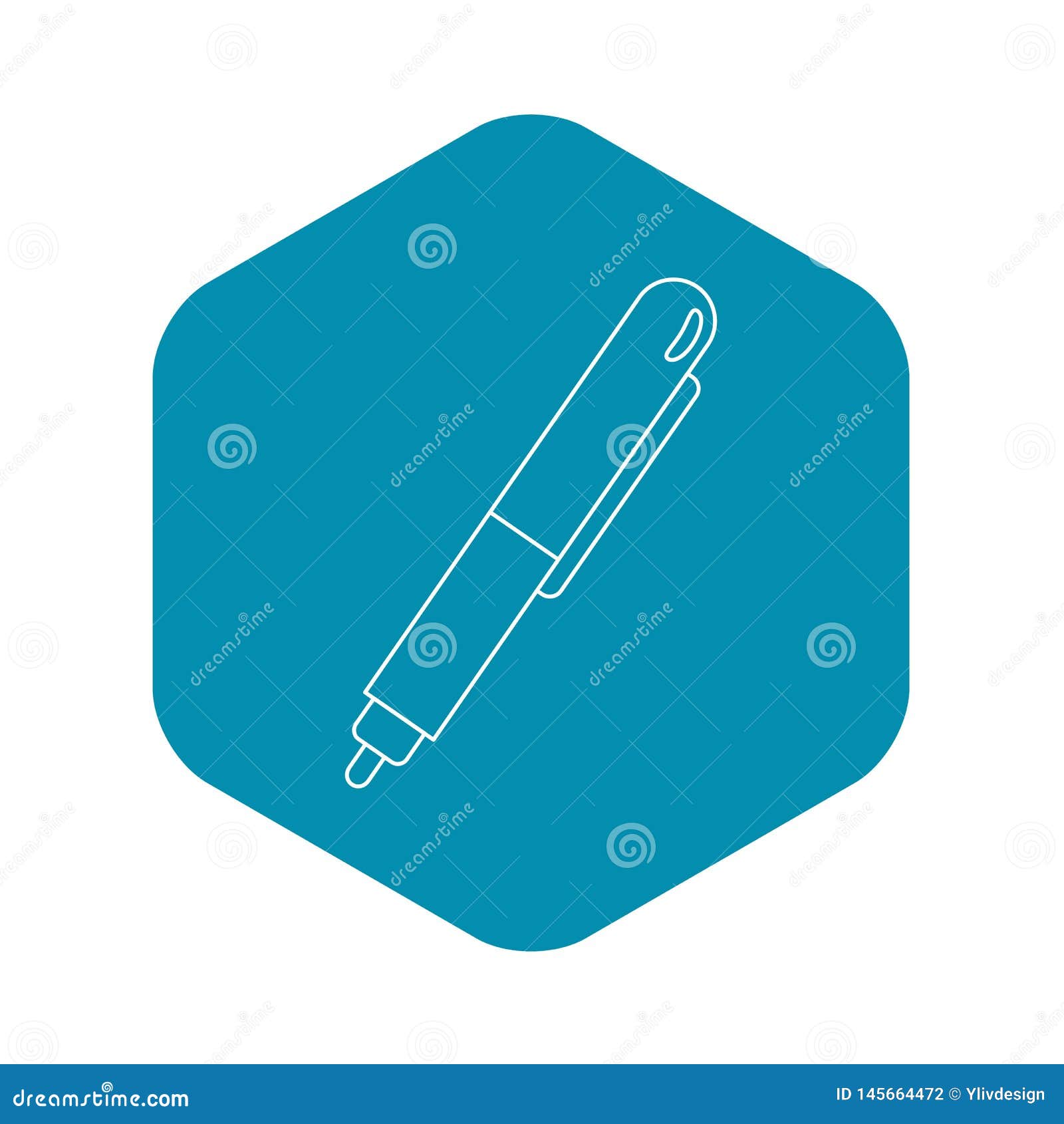 Felt Tip Pen Icon, Outline Style Stock Vector - Illustration of ...