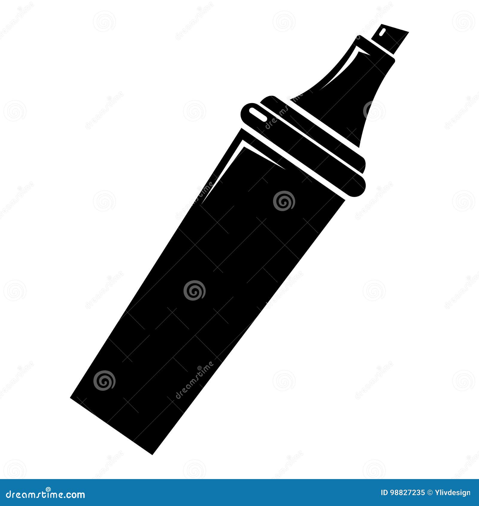 Felt Tip Pen Icon, Simple Black Style Stock Vector - Illustration of ...