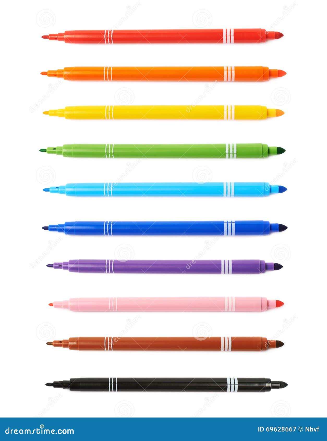 Felt-tip Pen Marker Isolated Stock Image - Image of blue, drawing: 69628667