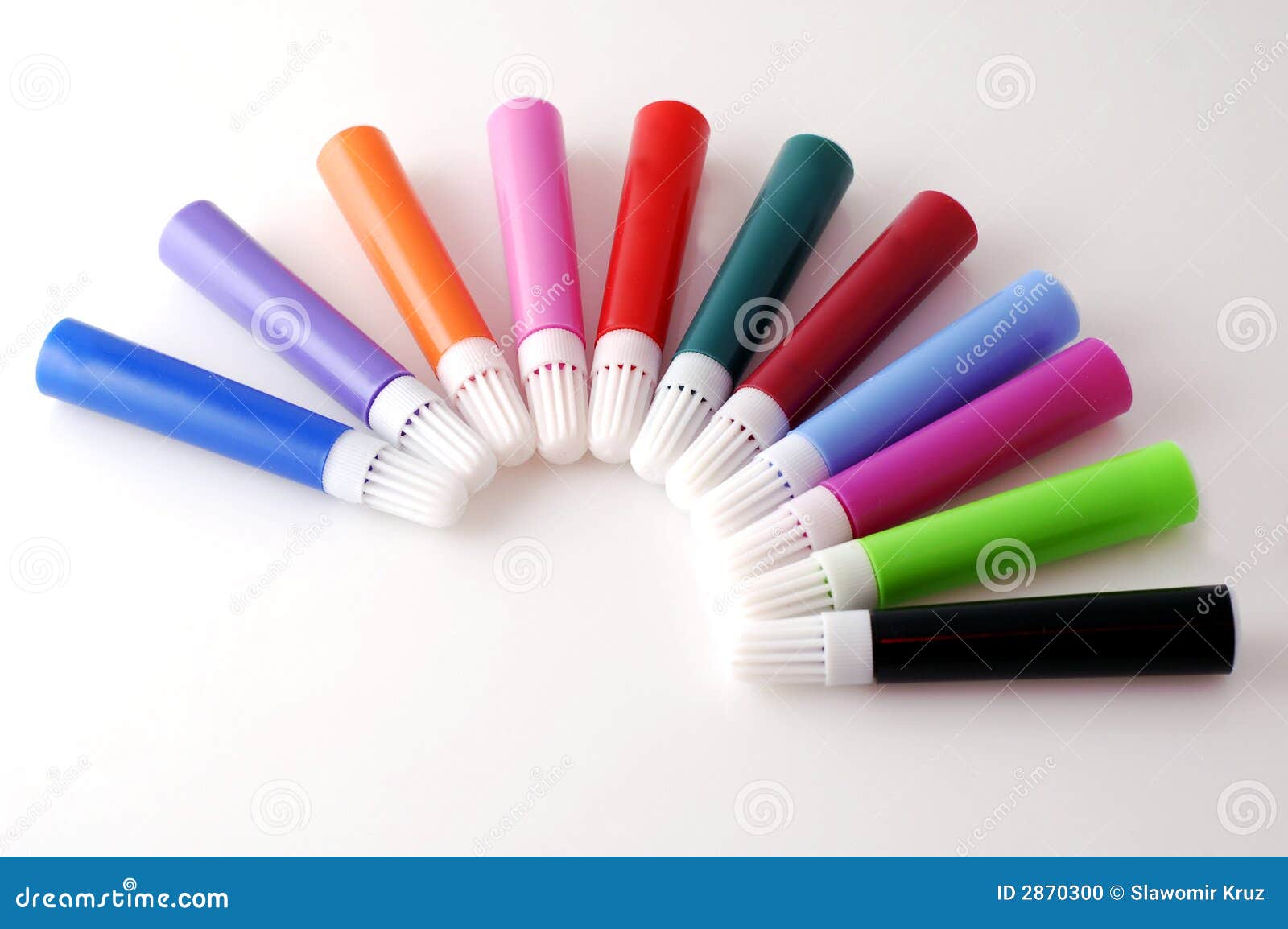 Felt tip pens stock photo. Image of color, draw, artistic - 2870300