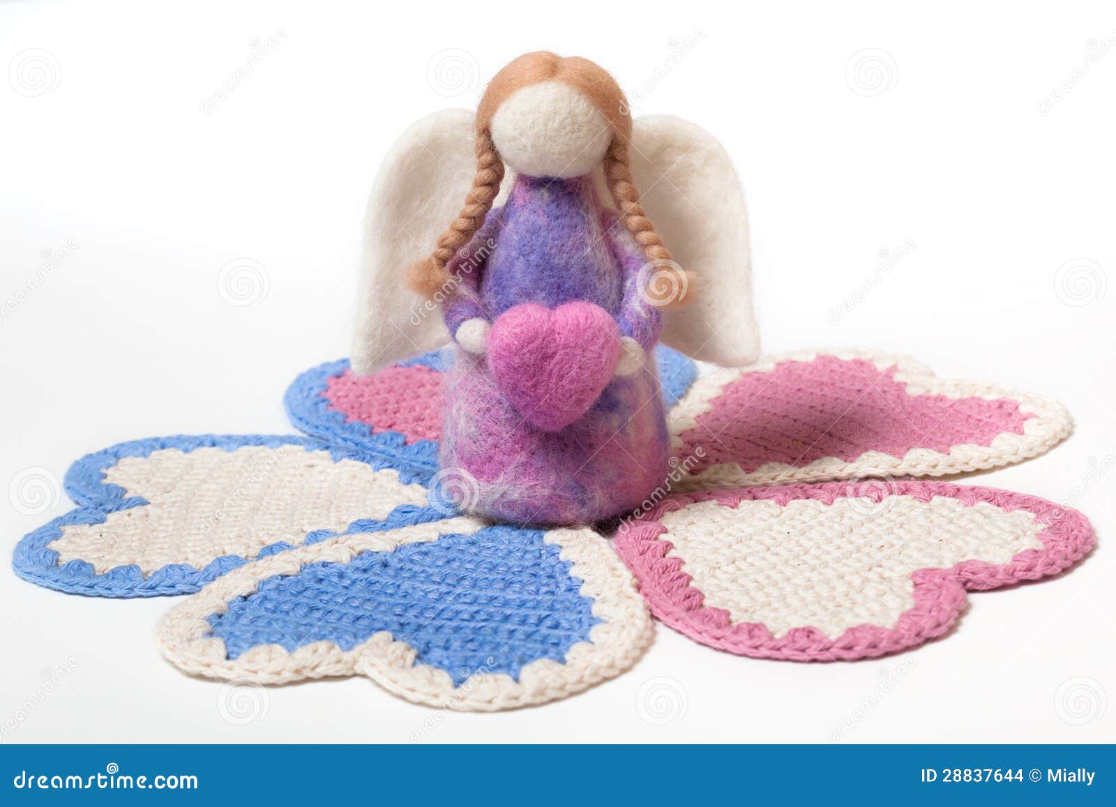 Felted Angel stock photo. Image of copy, felt, felting - 28837644