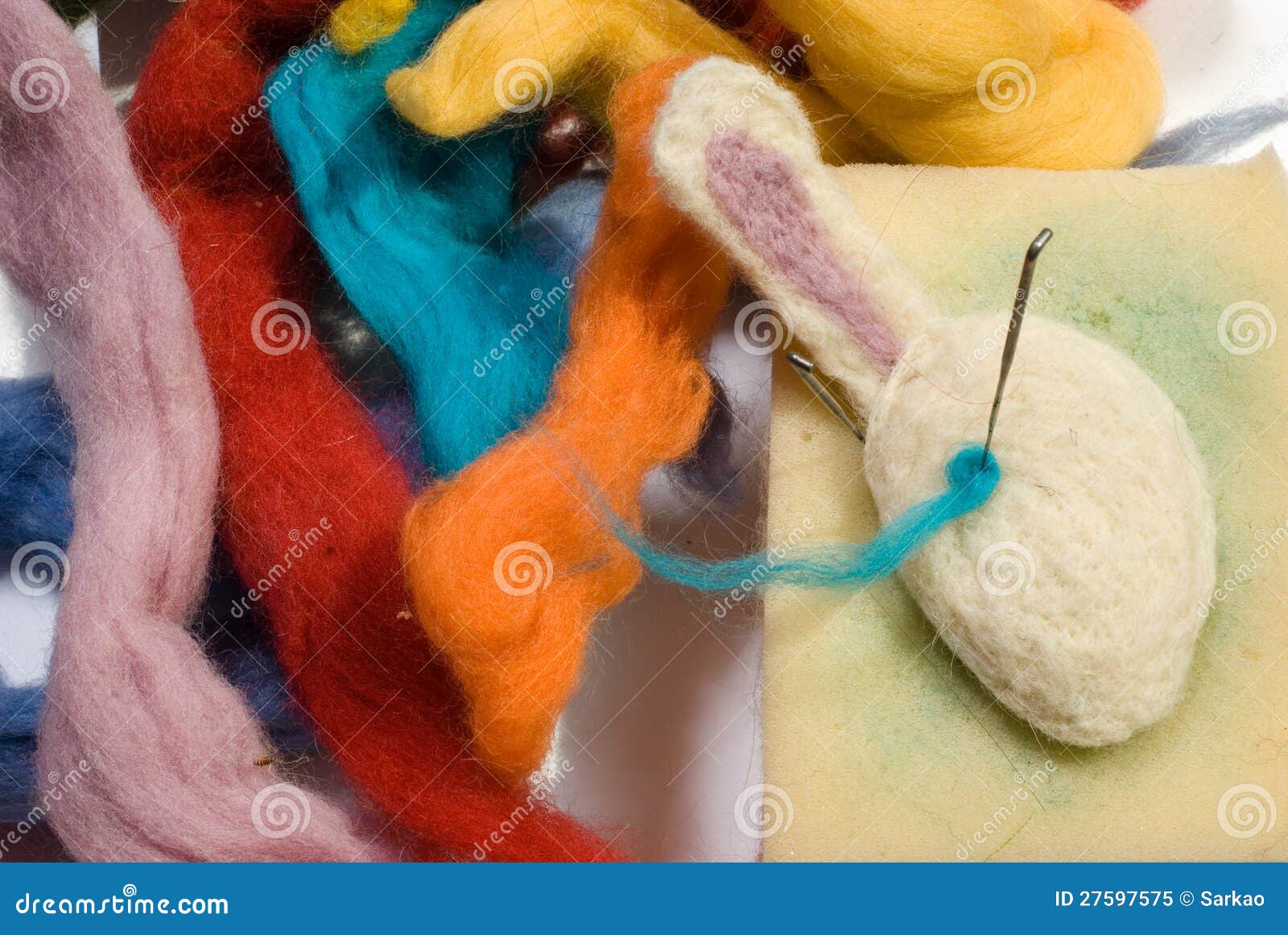 Felting, stock image. Image of wool, colors, handcrafted - 27597575