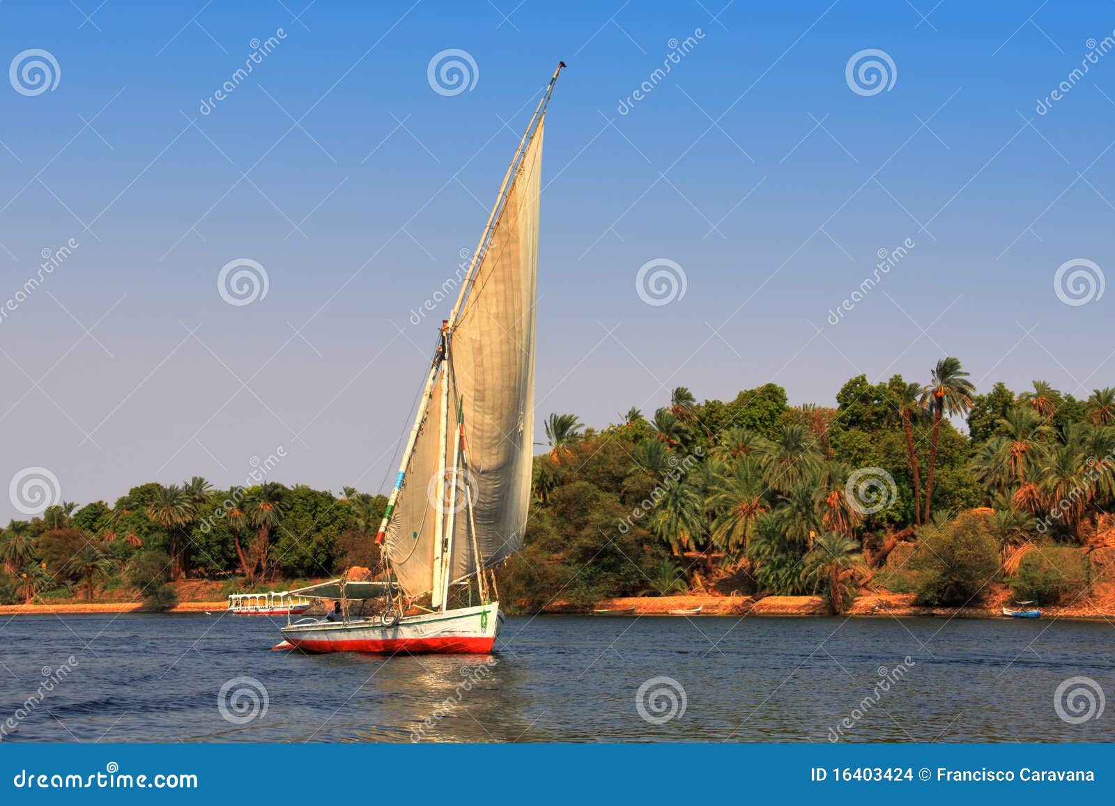Felucca boat stock photo. Image of fellukah, tranquil - 16403424