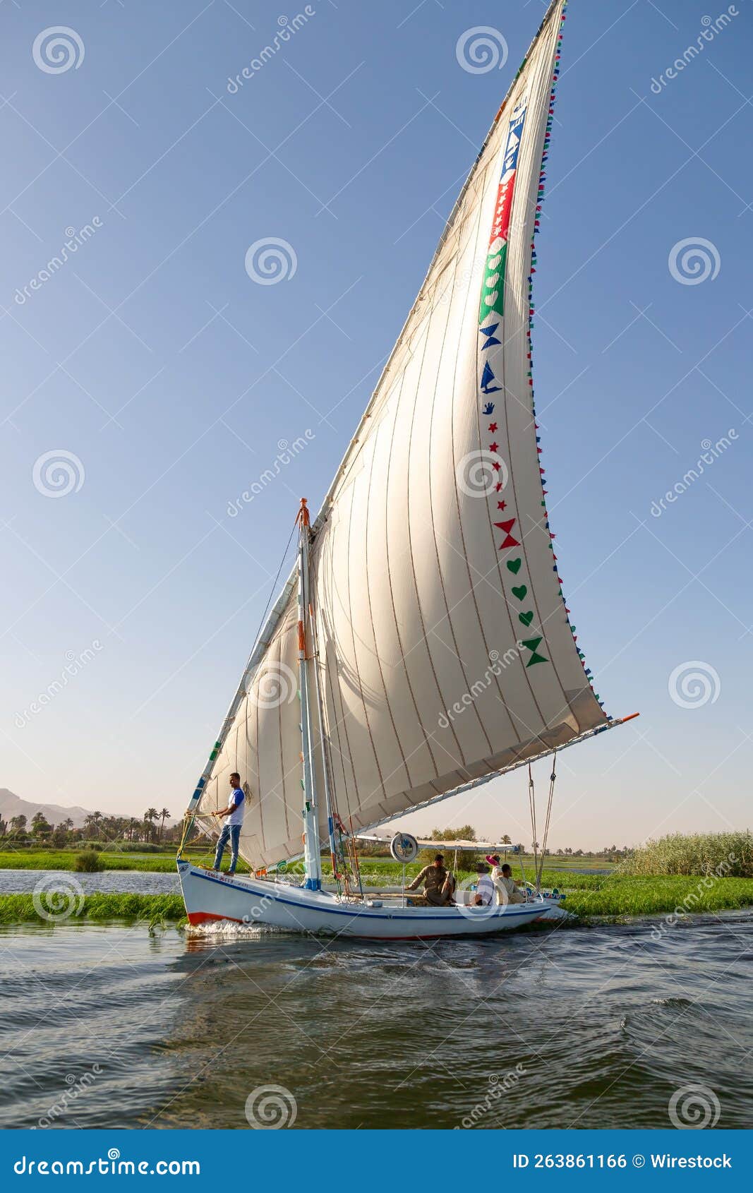 Felucca Boat on the River Nile Editorial Photo - Image of nautical ...