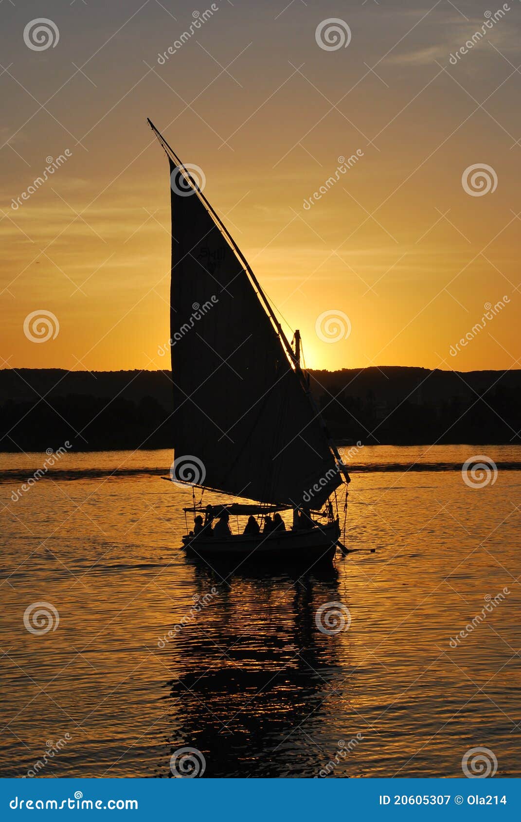 Feluka Ride at Sunset in Aswan Stock Image - Image of nile, mysterious ...