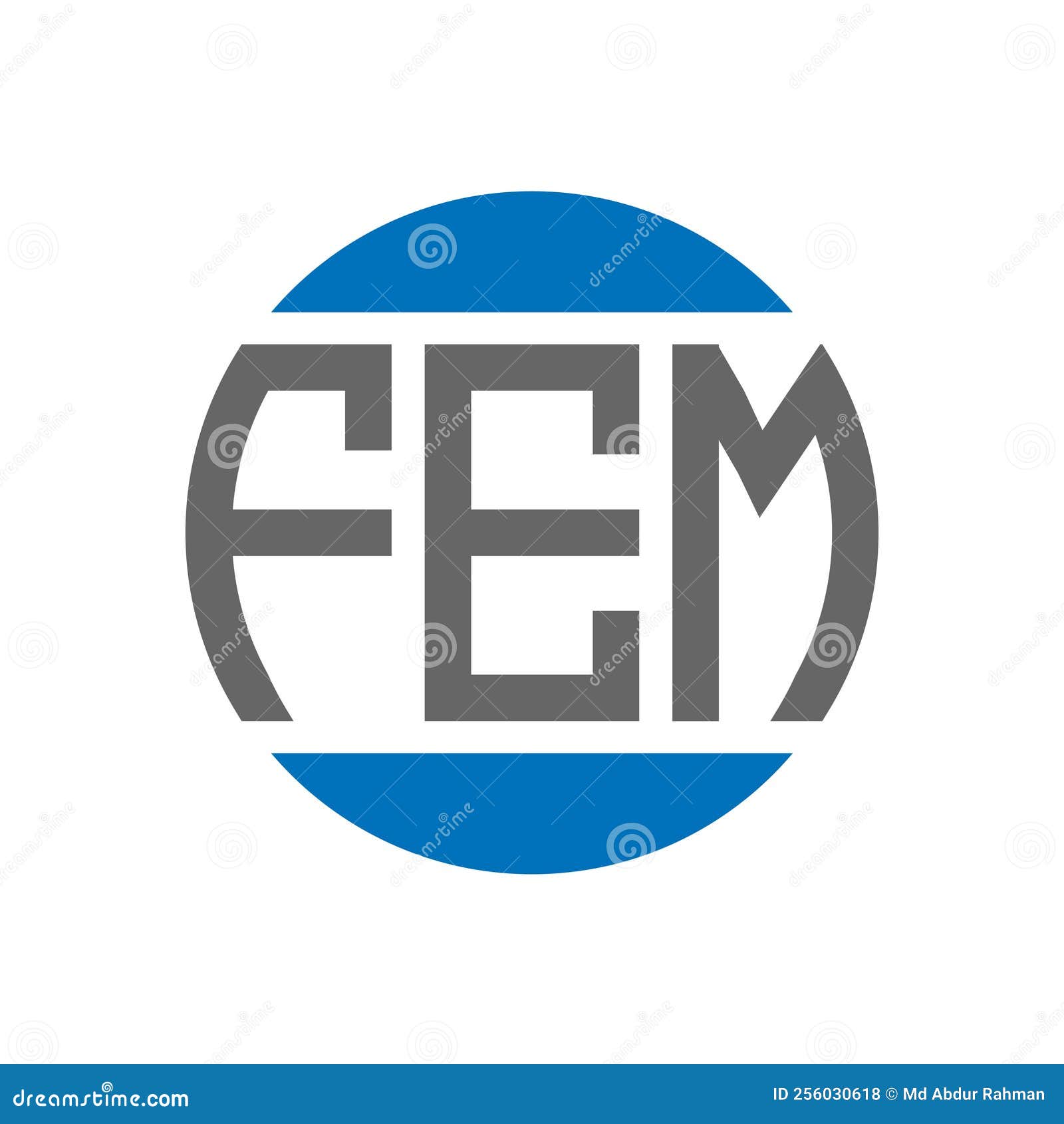 FEM Letter Logo Design on White Background. FEM Creative Initials ...