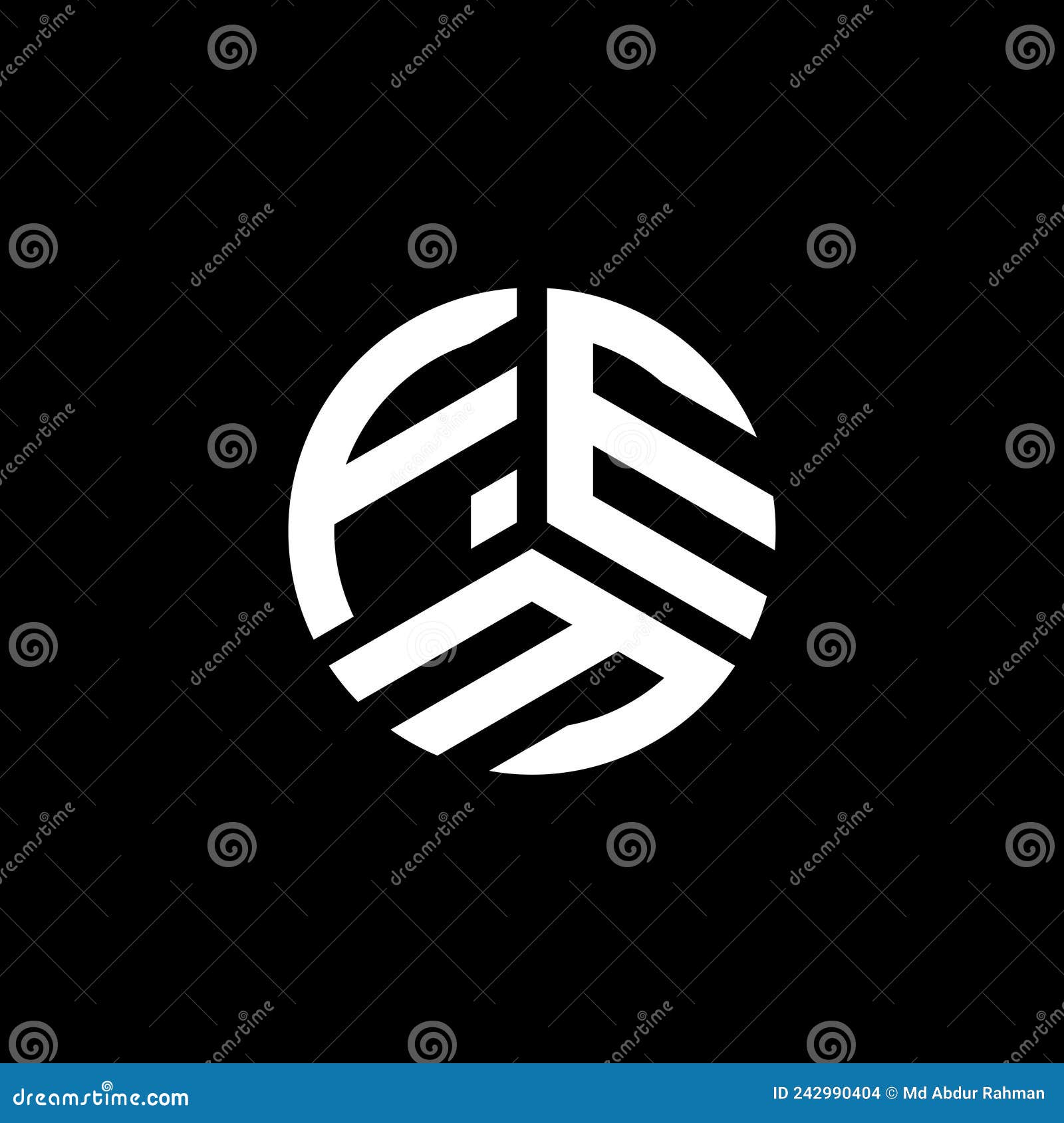 FEM Letter Logo Design On White Background. FEM Creative Initials ...